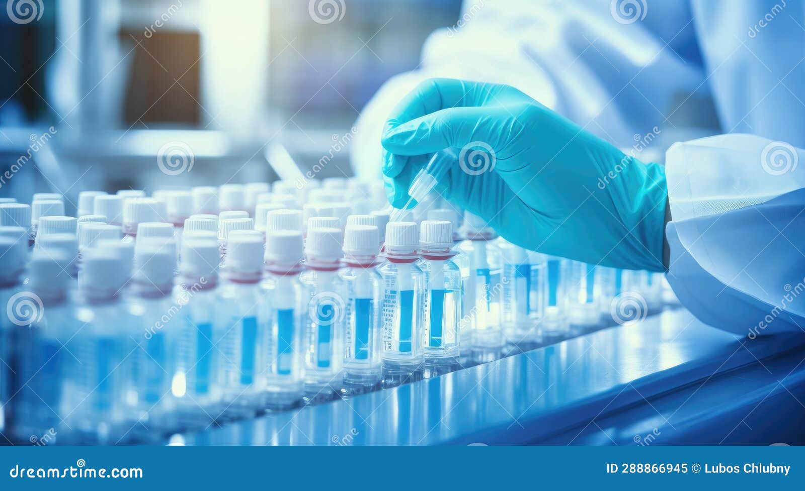 Medical Laboratory and Work with Test Tubes Stock Illustration ...