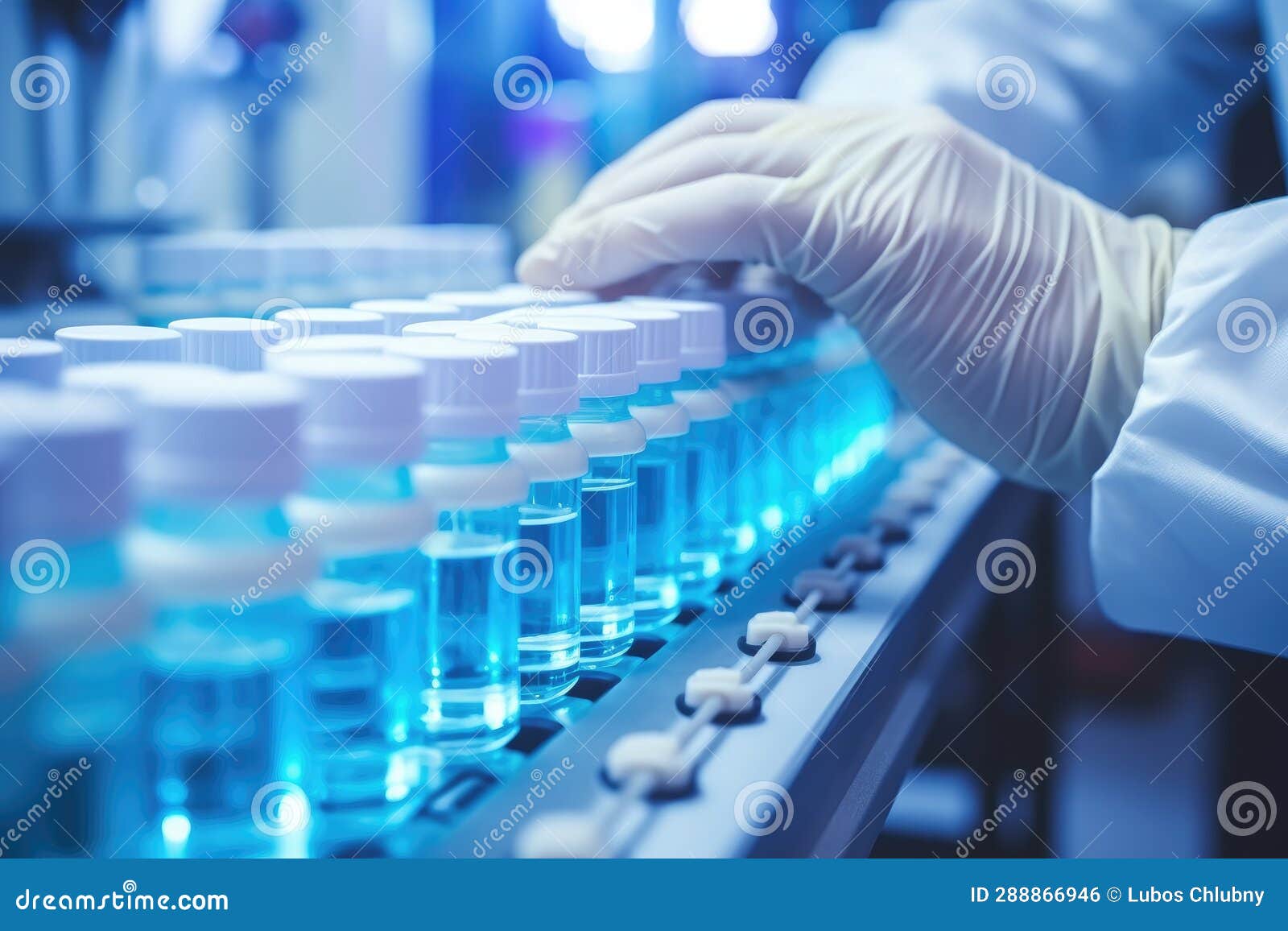 Medical Laboratory and Work with Test Tubes Stock Illustration ...