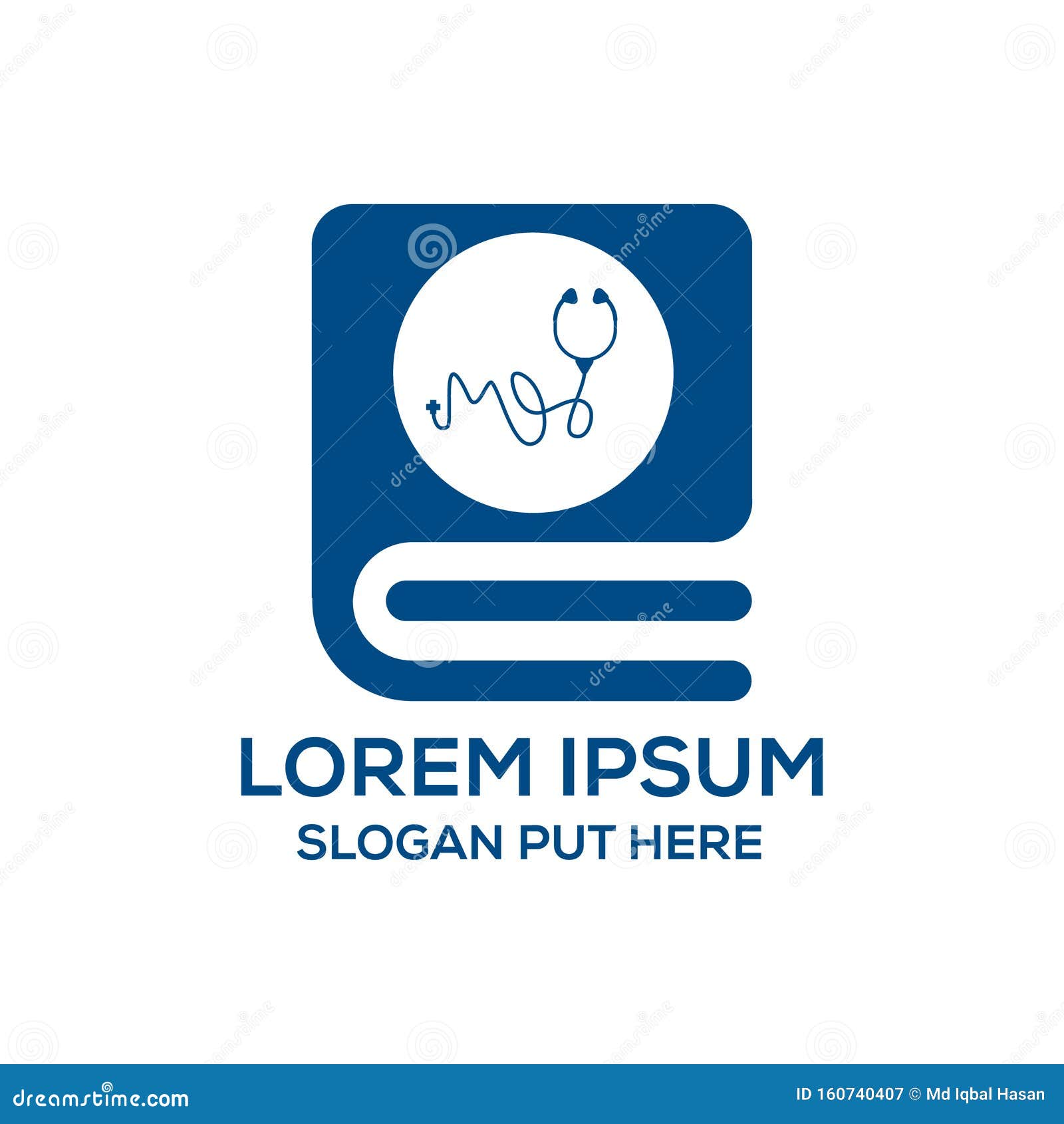 Medical Learning Icon or Logo Design Template Vector Stock Vector ...
