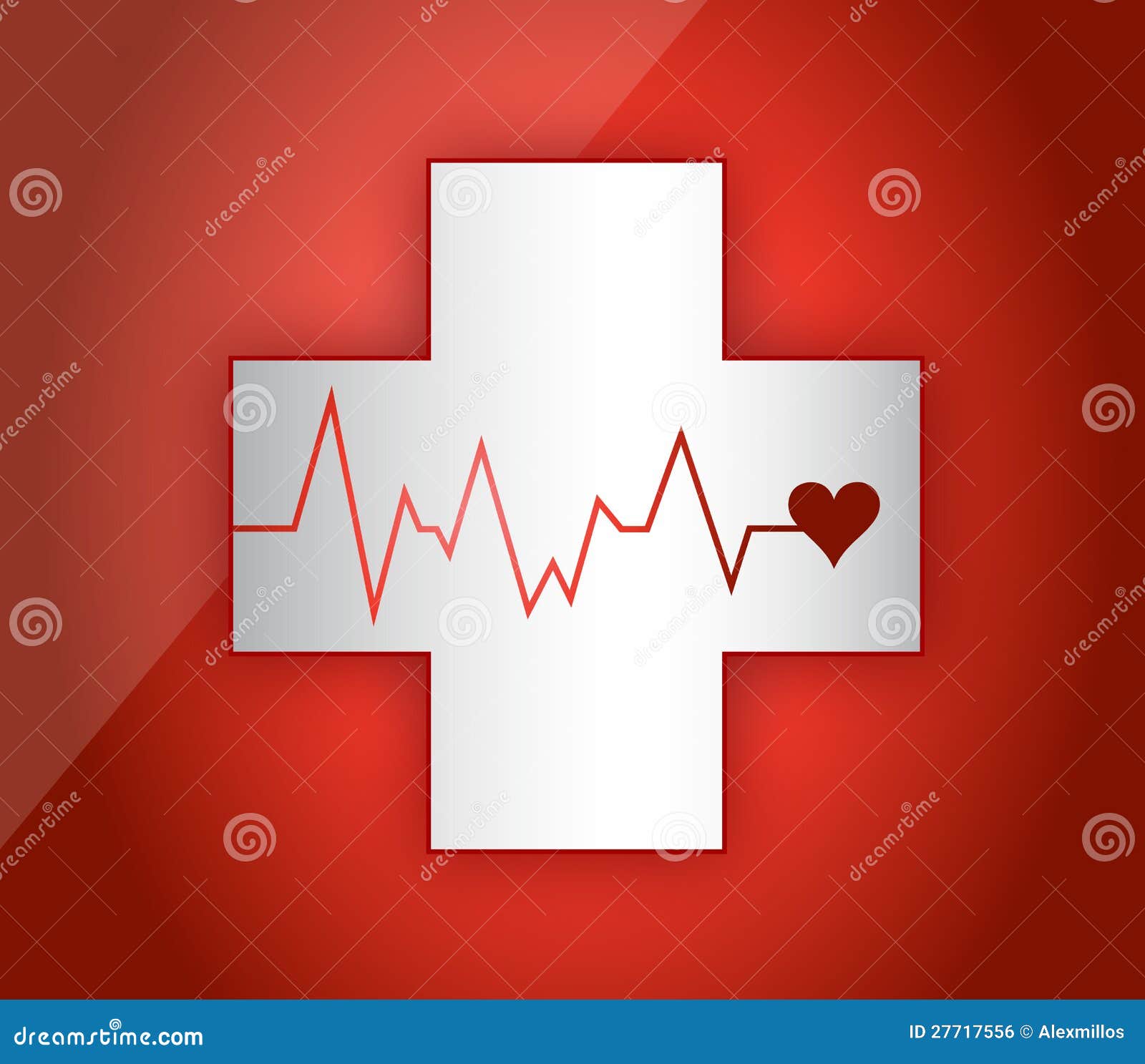 Medical lifeline stock illustration. Illustration of heart - 27717556