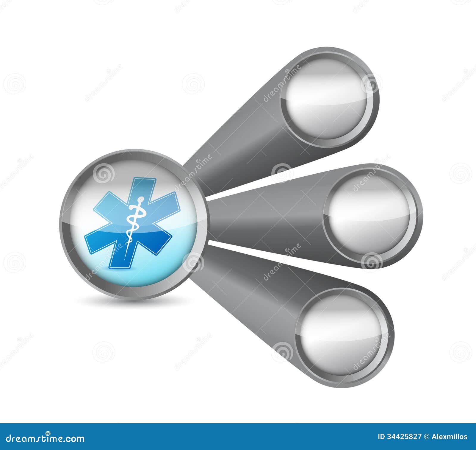 Medical Links Illustration Design Stock Illustration - Illustration of ...