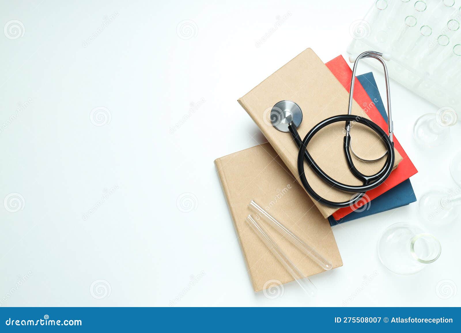 Medical Literature - Composition with Books, Space for Text Stock Image ...