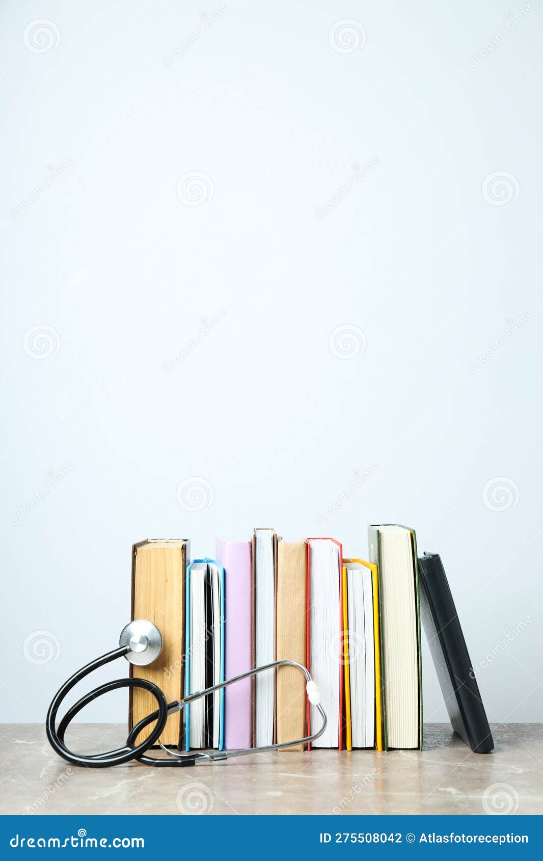 Medical Literature - Composition with Books, Space for Text Stock Photo ...