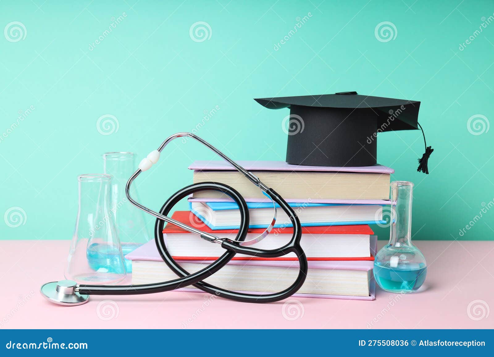 Medical Literature Concept - Composition with Different Books Stock ...