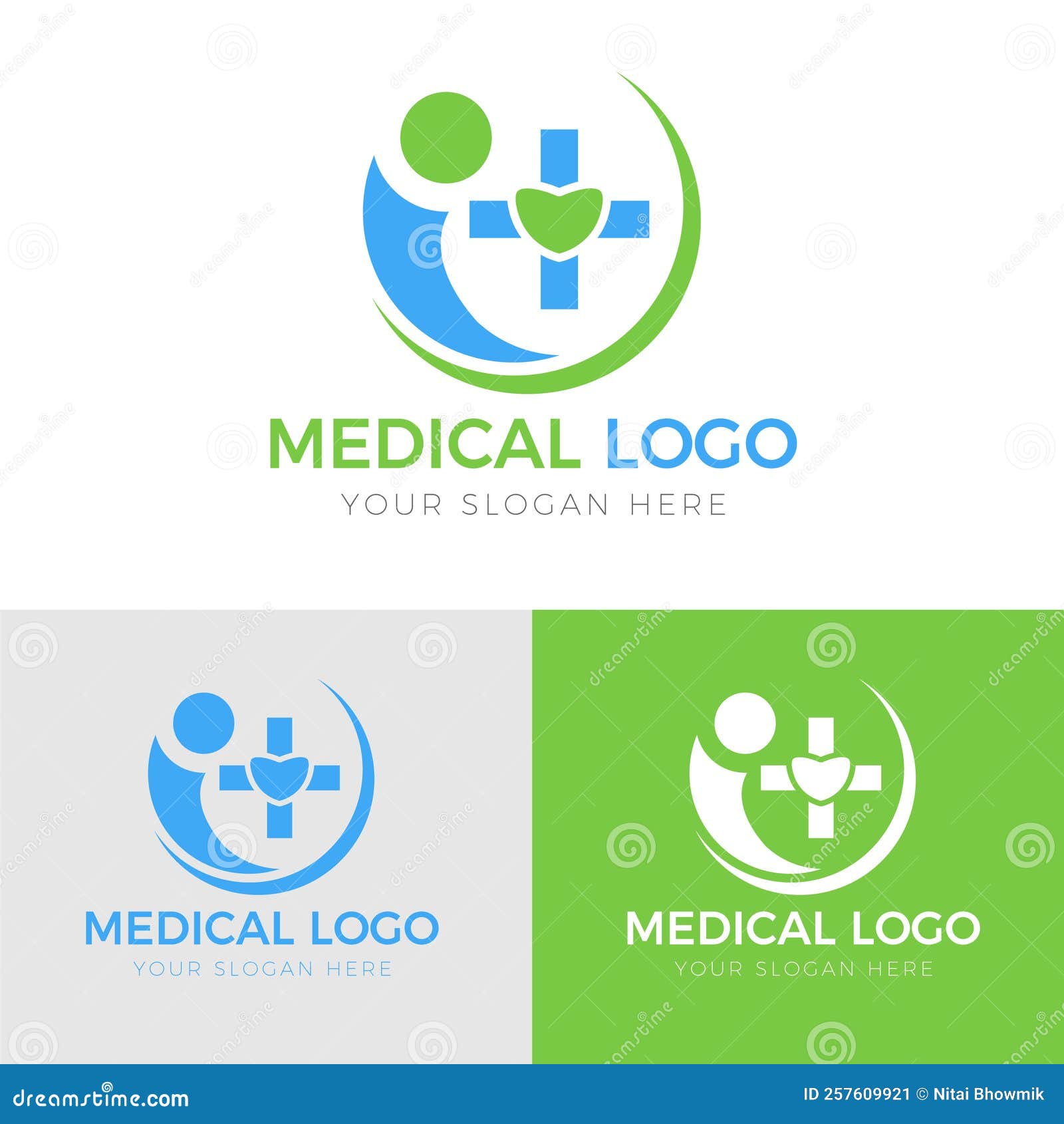 Medical Logo Design, Hospital Logo Vector Stock Vector - Illustration ...