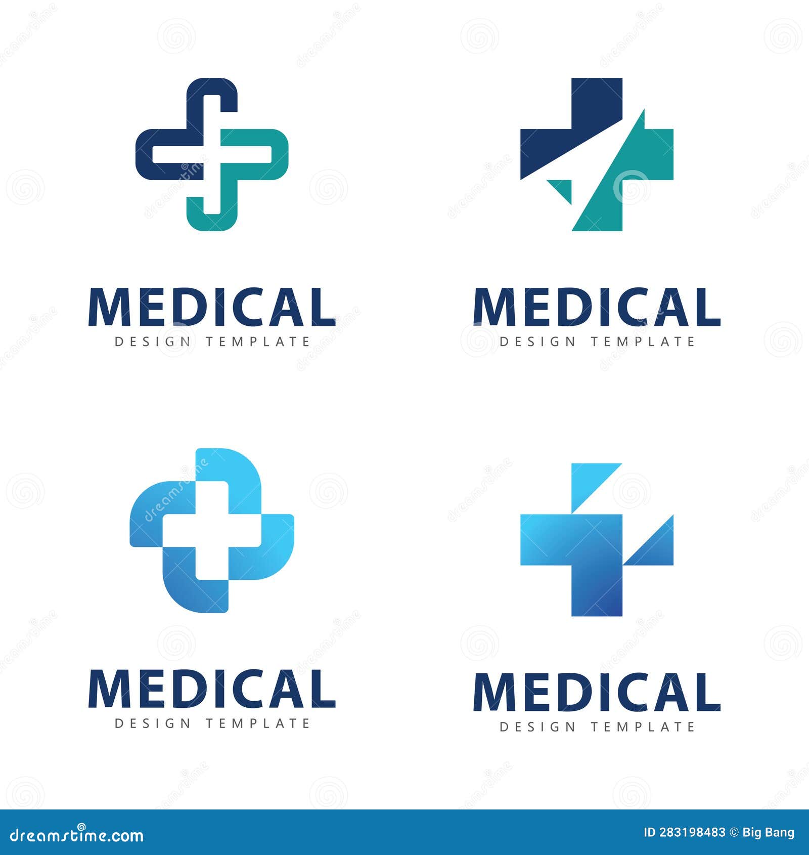 Medical Logo Icon Design Template Elements Stock Vector - Illustration ...