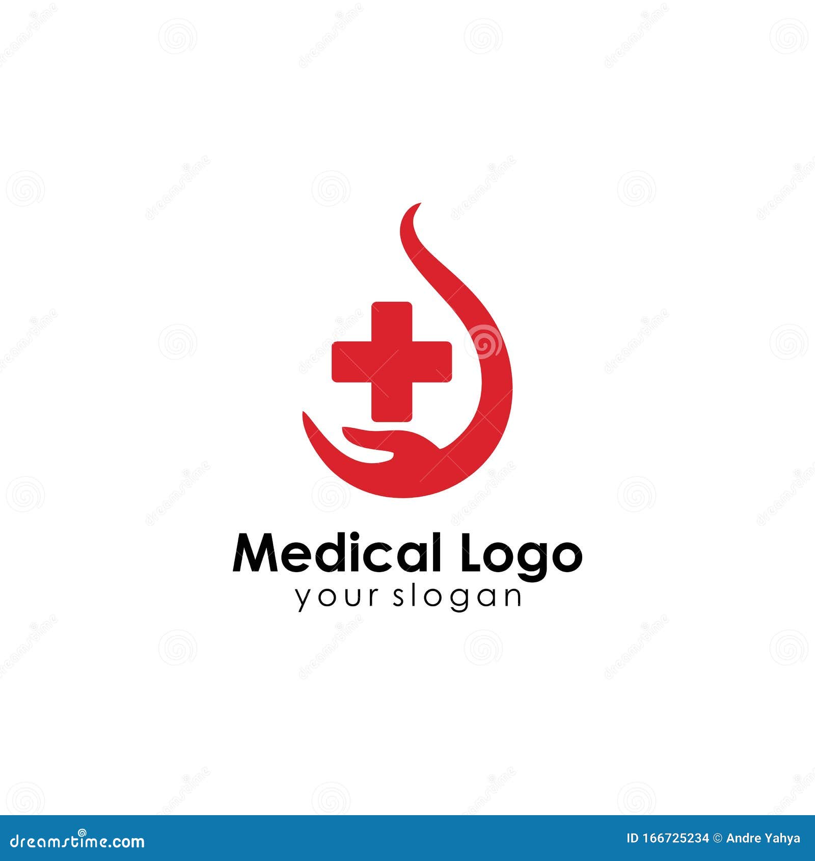 Medical logo template stock illustration. Illustration of plus - 166725234
