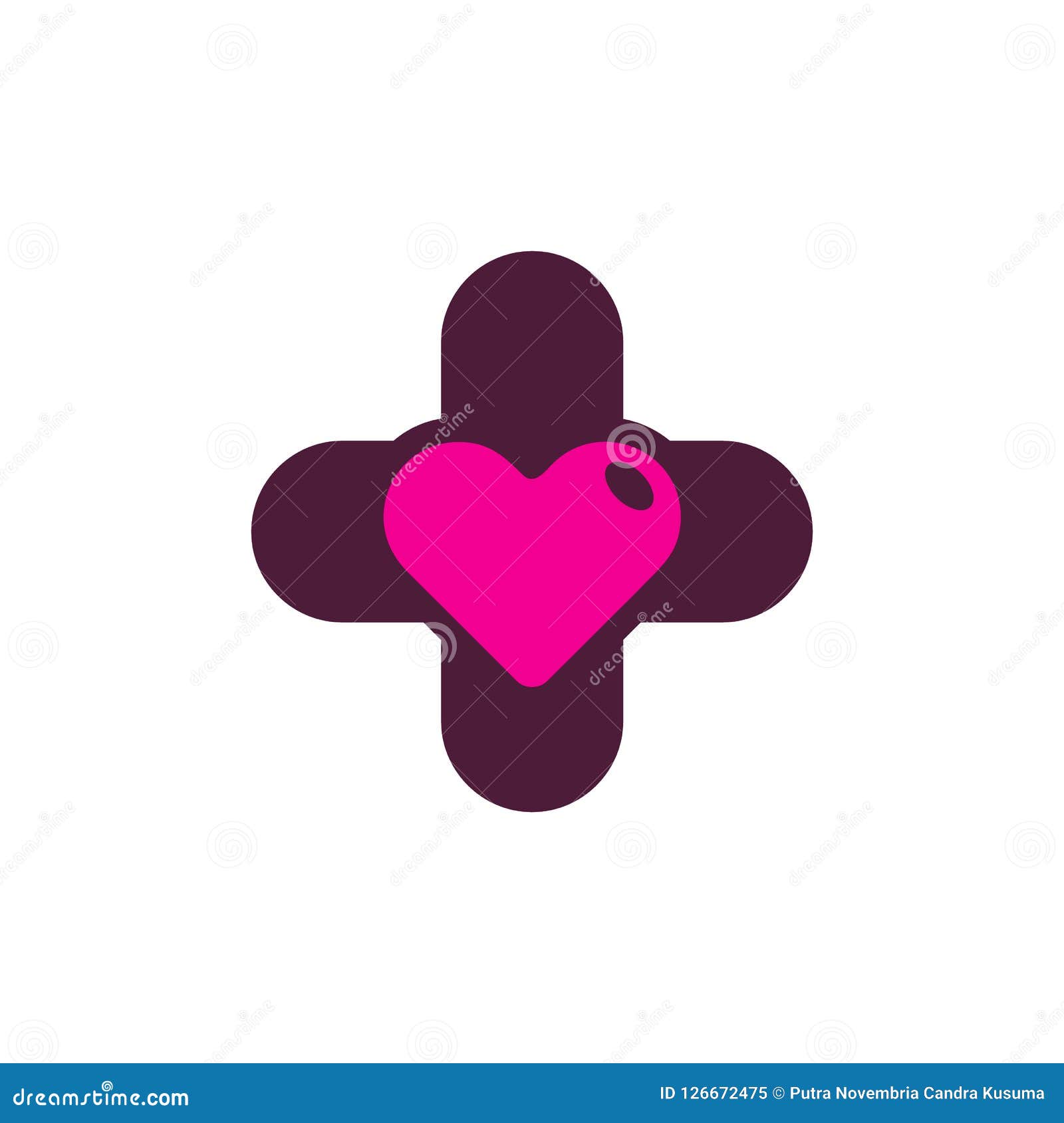 Medical Love Logo Icon Design Stock Vector - Illustration of creative ...