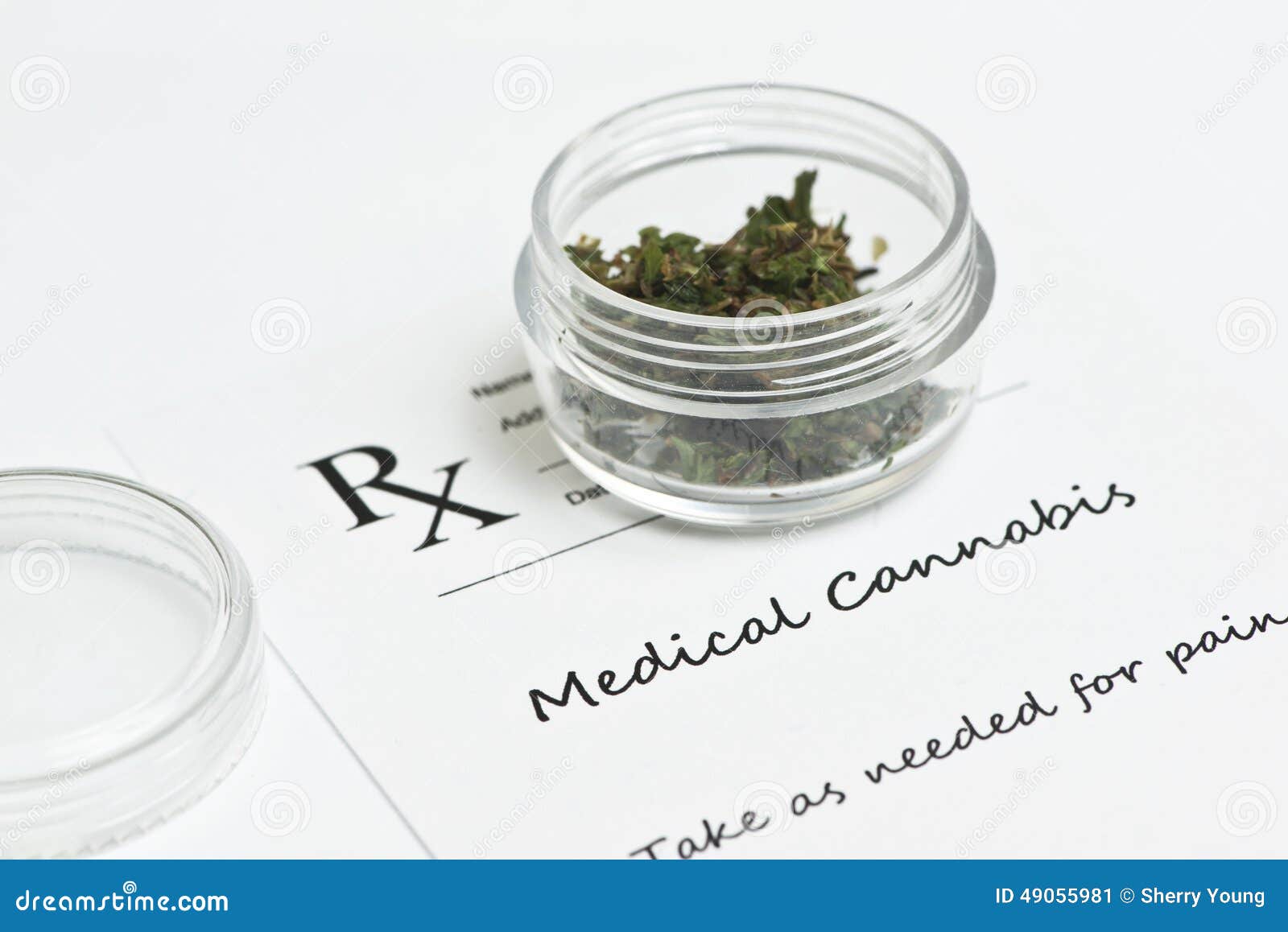 Medical Marijuana stock image. Image of container, marijuana - 49055981