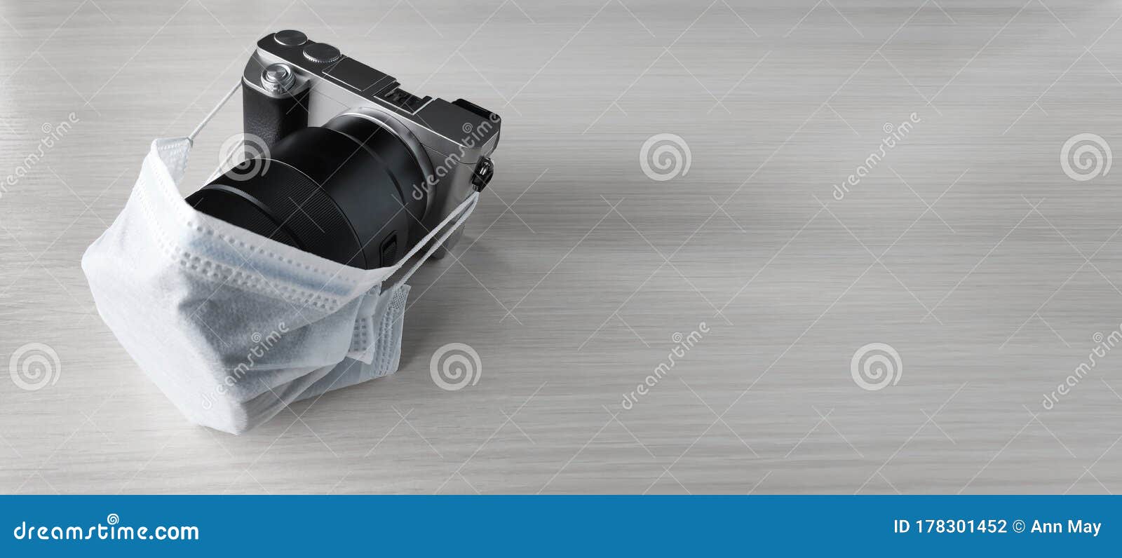 Medical Mask Camera during Pandemic Stock Photo - Image of breathing ...