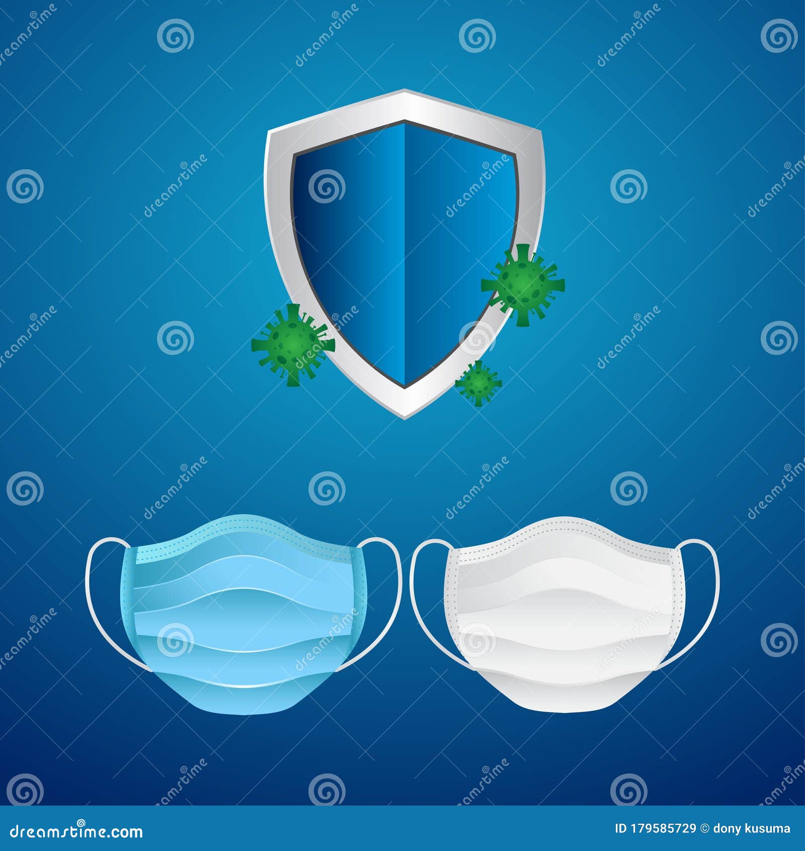 Medical Mask Design Vector Illustration Stock Vector - Illustration of ...