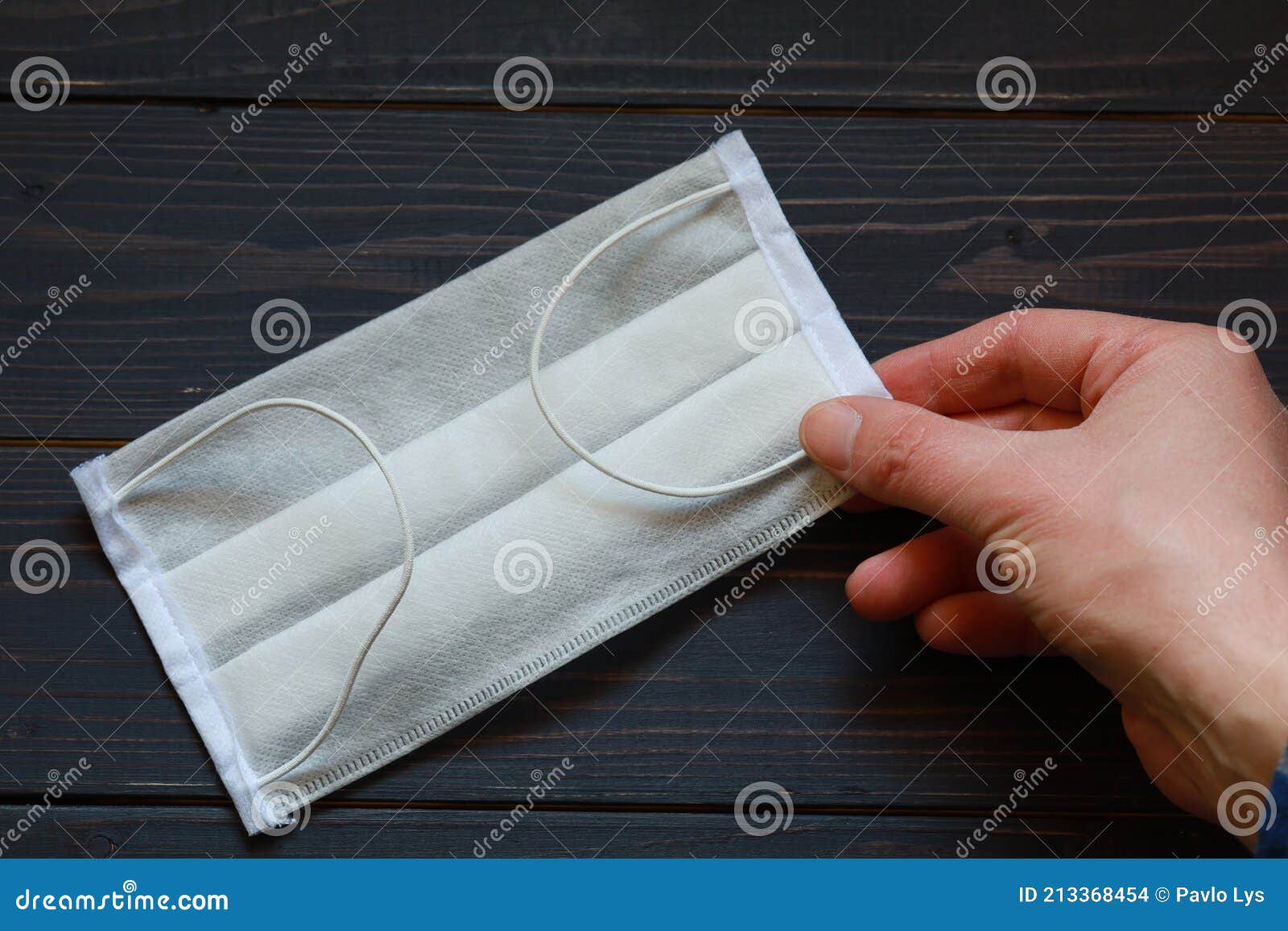 Medical Mask in Human Hands Stock Photo - Image of care, human: 213368454