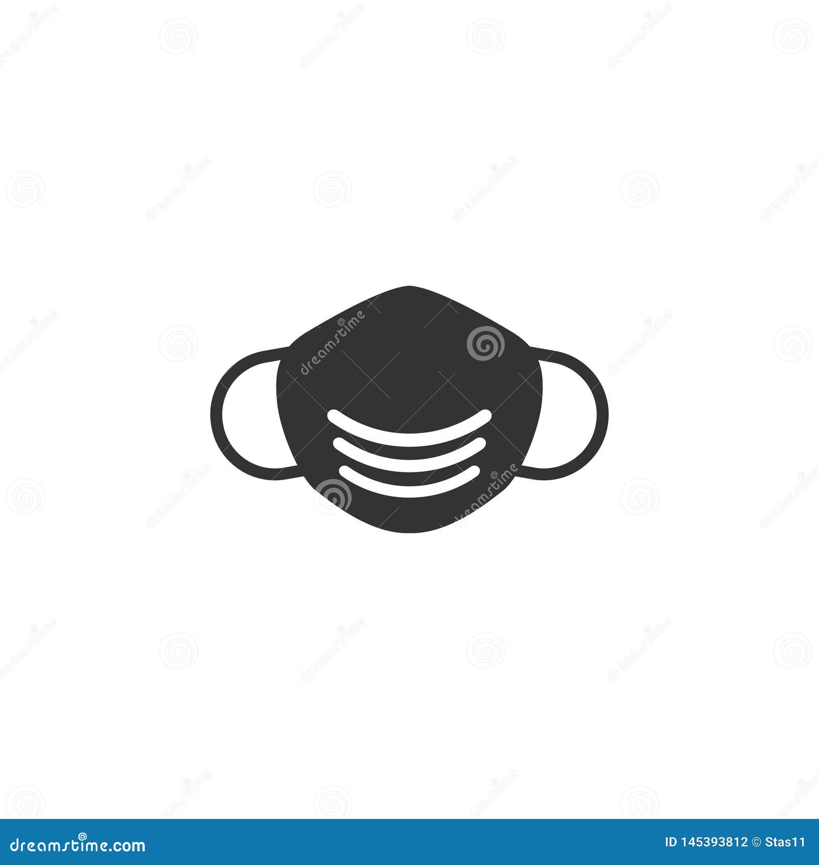 Spy In Mask Icon, Flat Style Vector Illustration | CartoonDealer.com ...