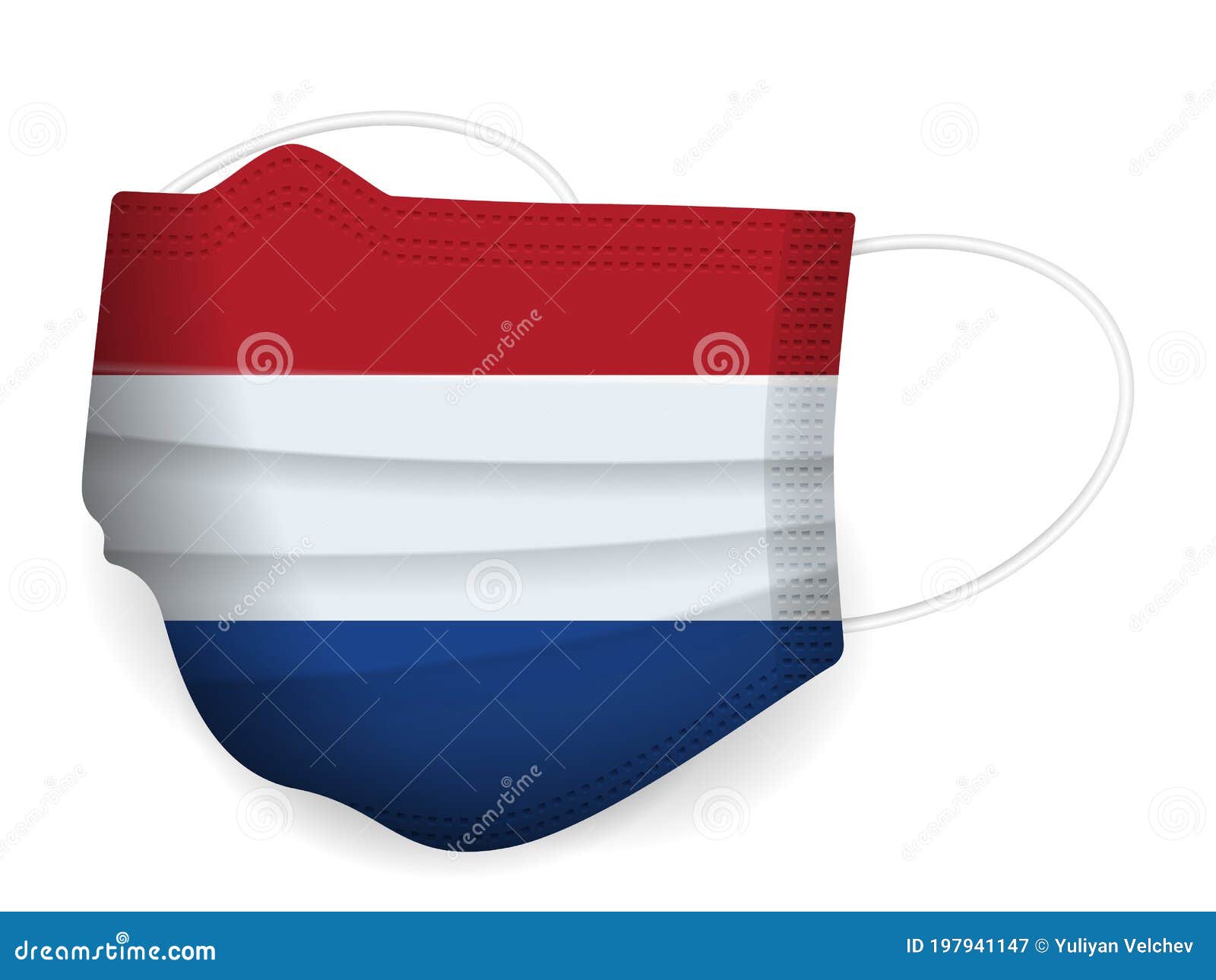 Medical Mask Netherlands Flag Stock Vector - Illustration of covid ...