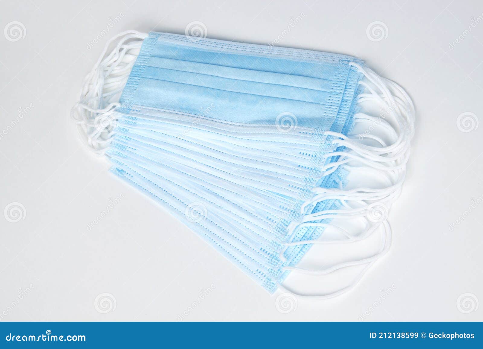 Medical Mask on White Background. Coronavirus Prevention Stock Image ...