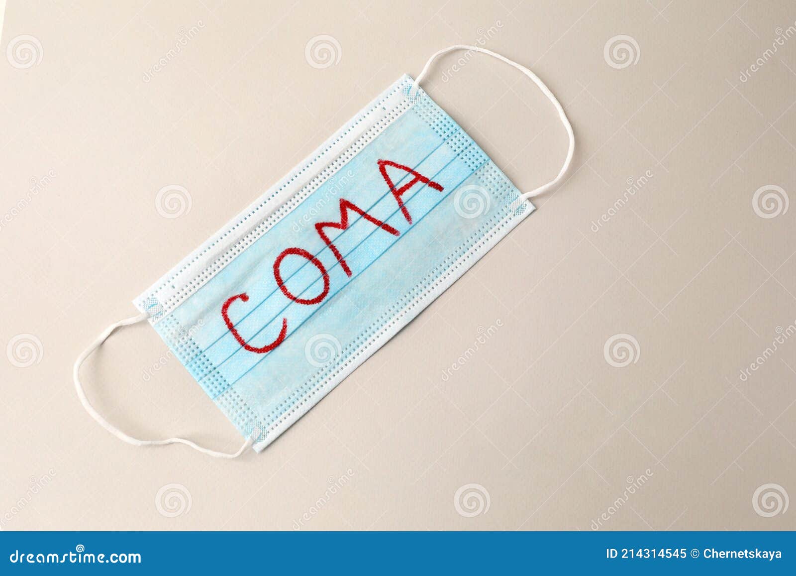 Word Coma Made From Gray Wooden Letters Lies On A Green Background ...