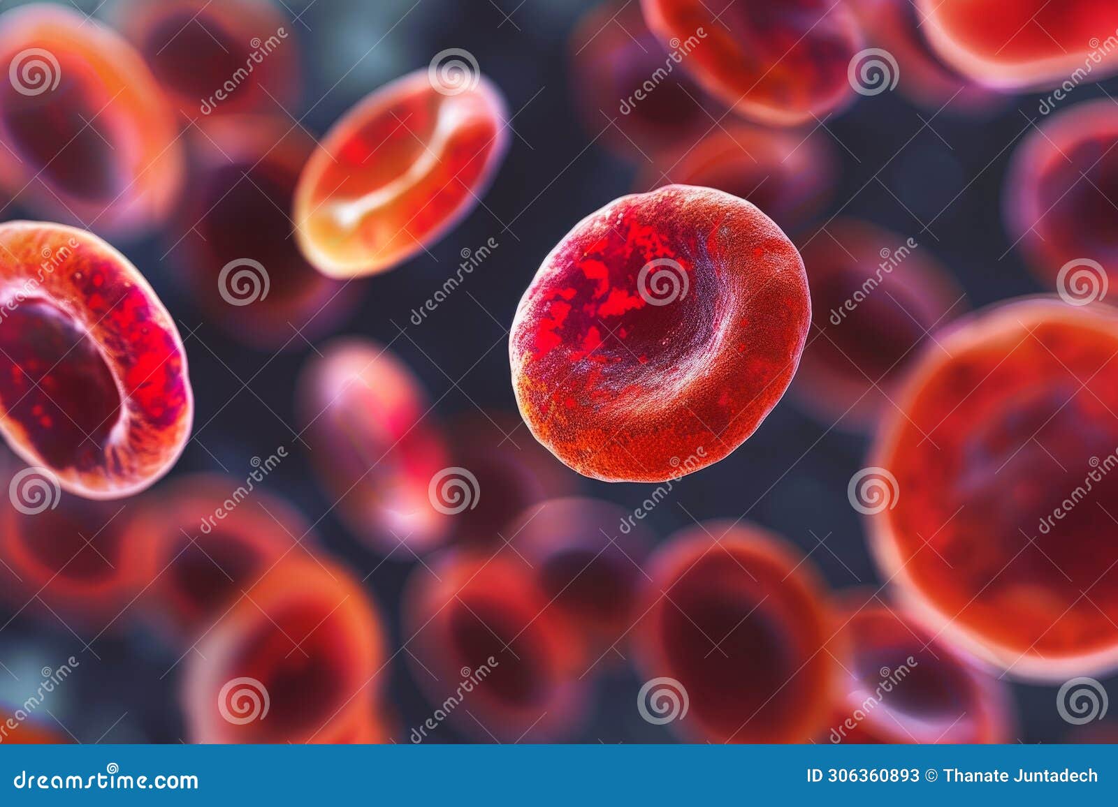 Medical Microcosm: Microscopic View of Blood Components As Presentation ...
