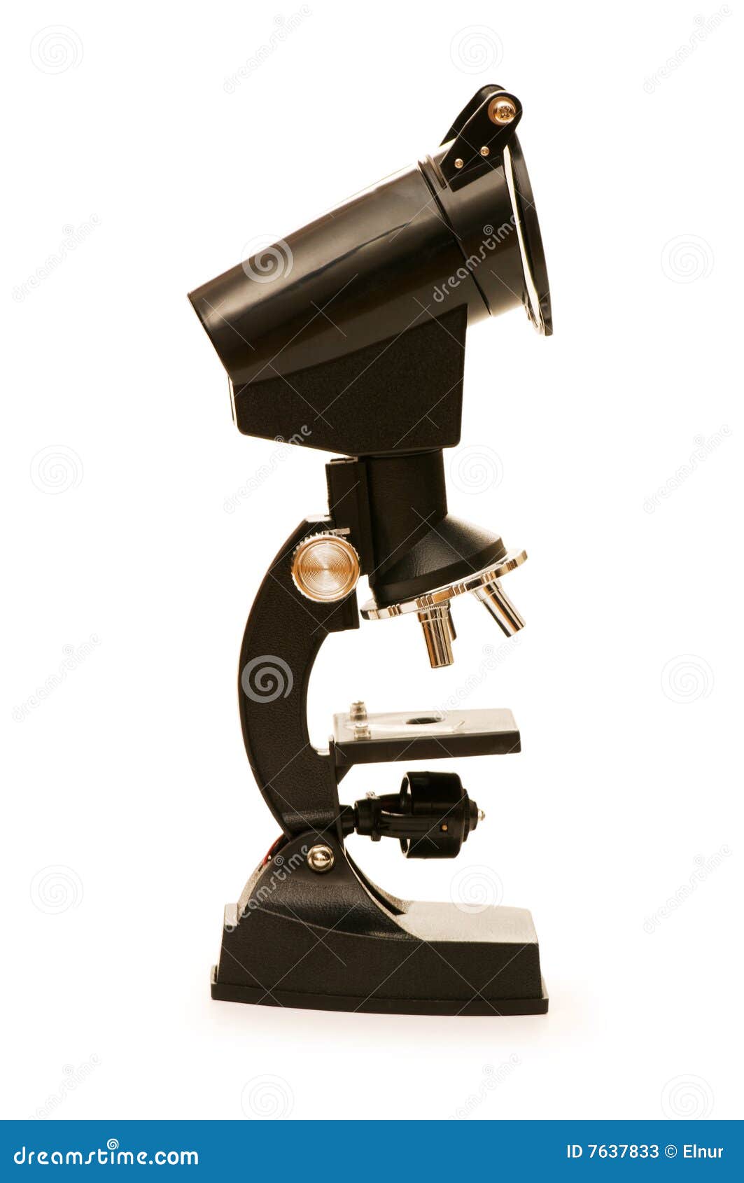Medical Microscope Isolated Stock Image - Image of eyepiece ...