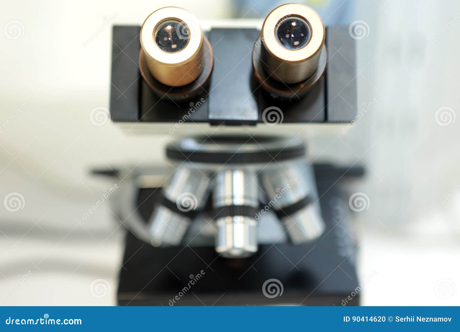 Medical Microscope. Professional Pharmaceutical Microscope. Study of ...
