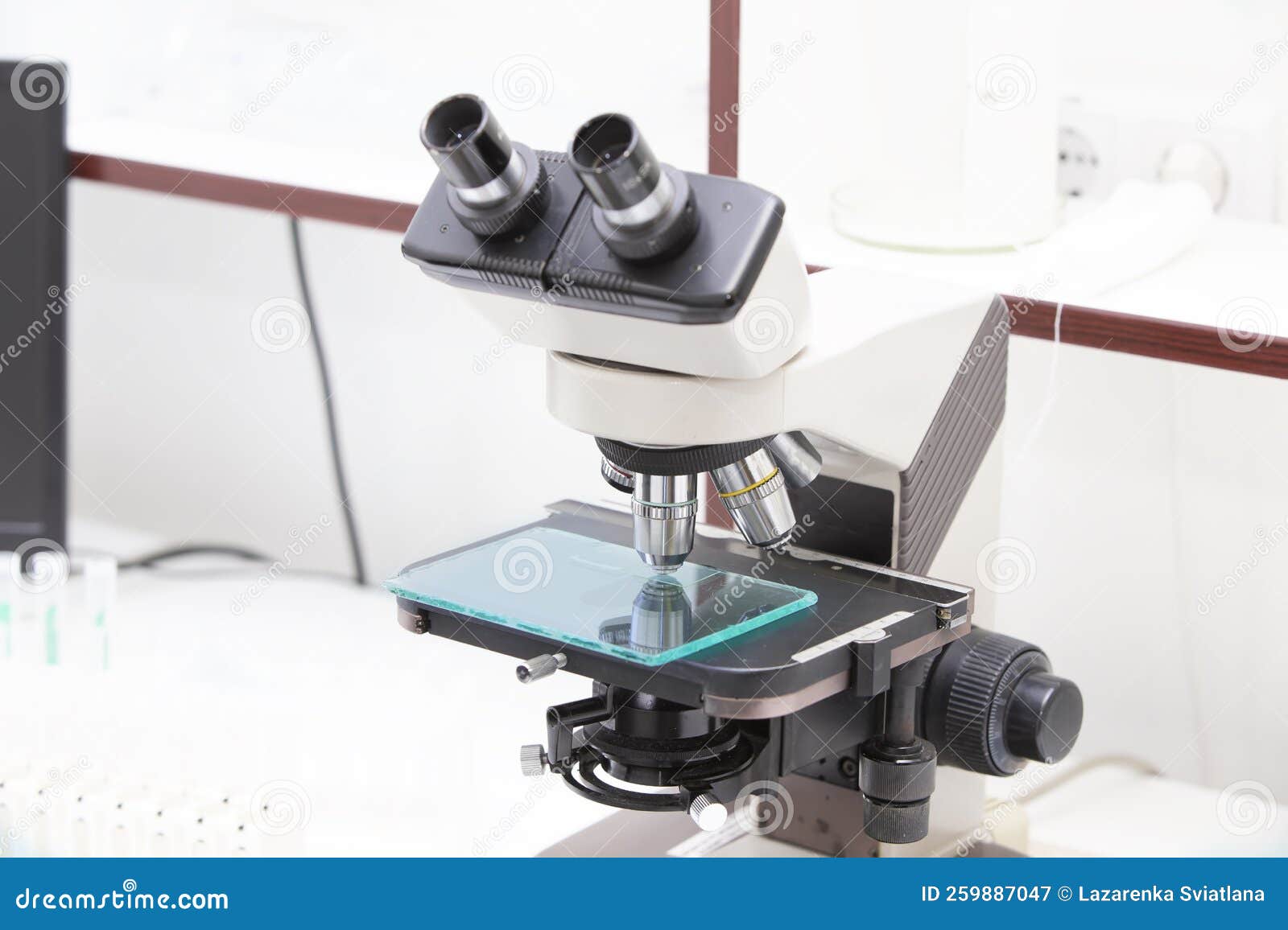 Medical Microscope for the Study Stock Image - Image of development ...