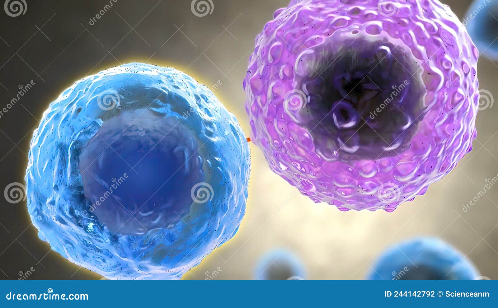Medical Mobile Cells, Microbiology Cell Stock Illustration ...