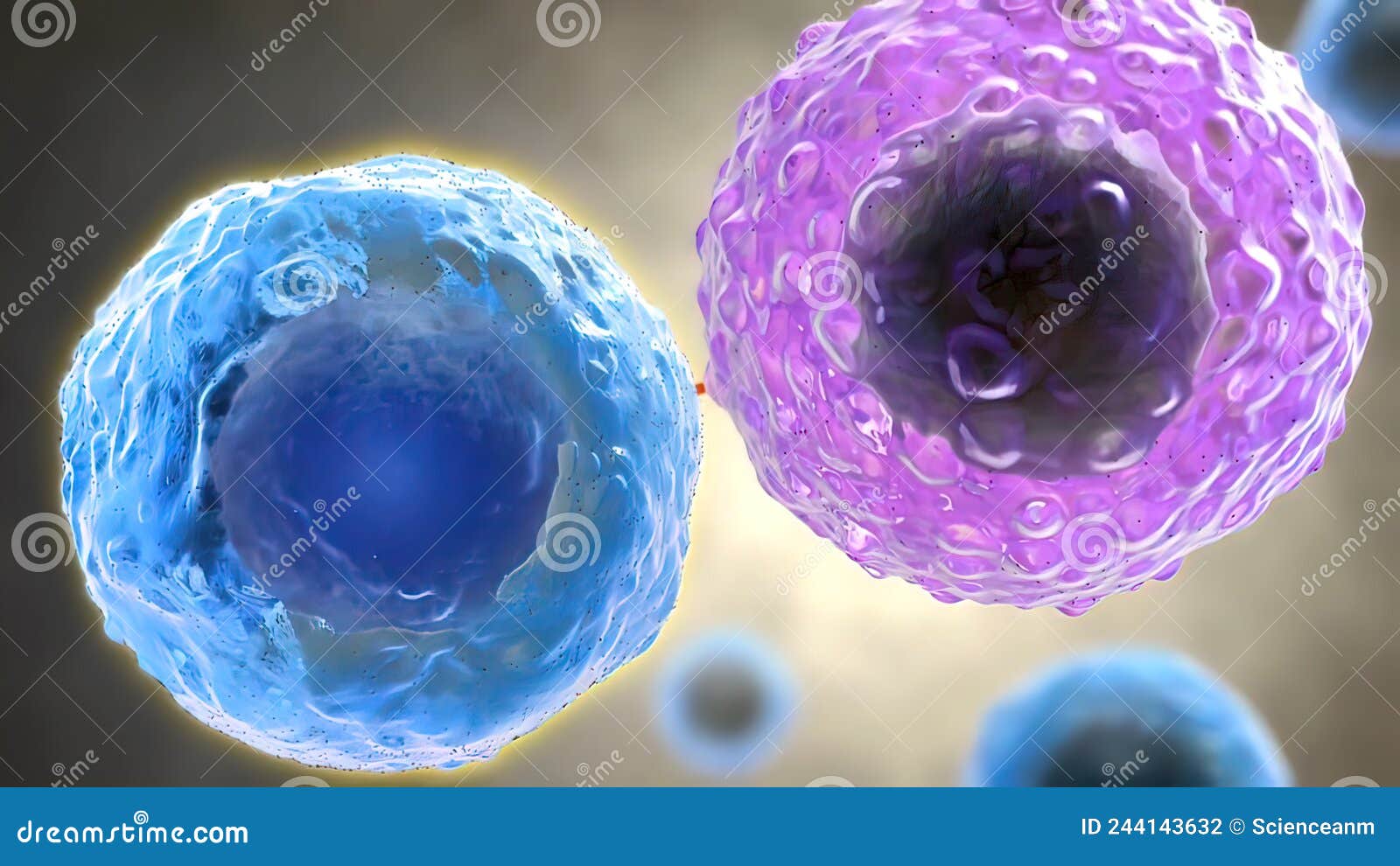 Medical Mobile Cells, Microbiology Cell Stock Illustration ...