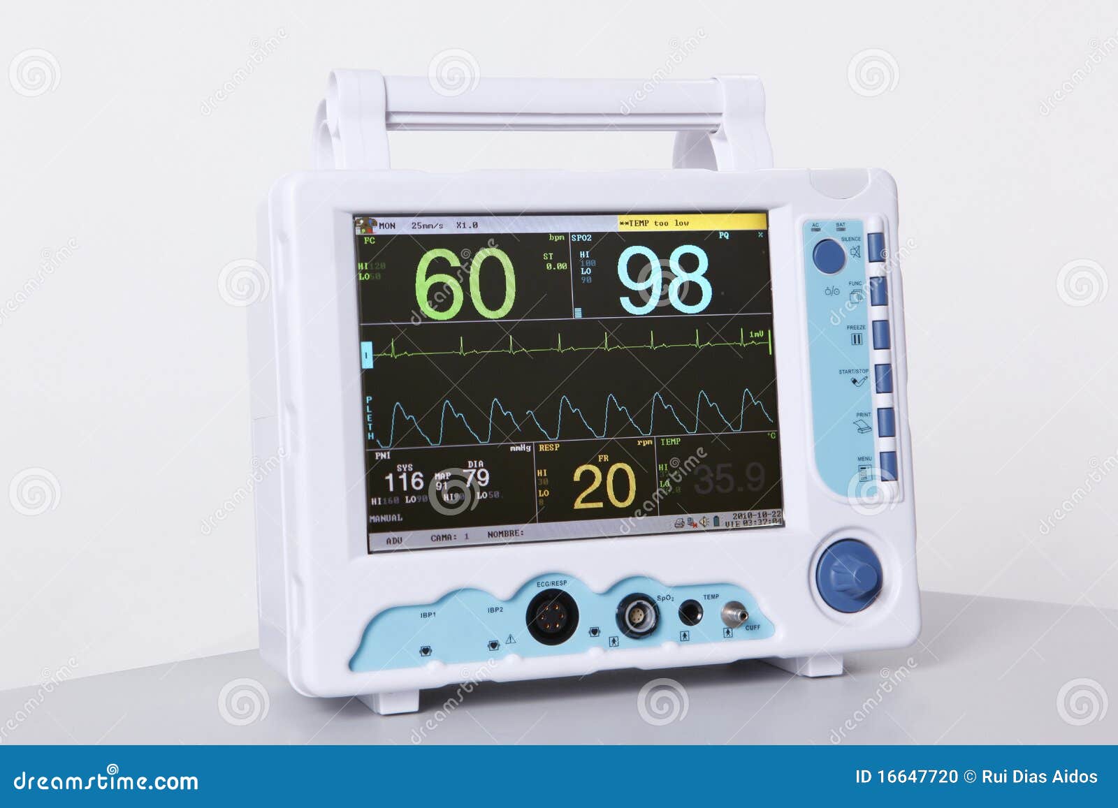 Medical monitor stock photo. Image of equipment, modern - 16647720