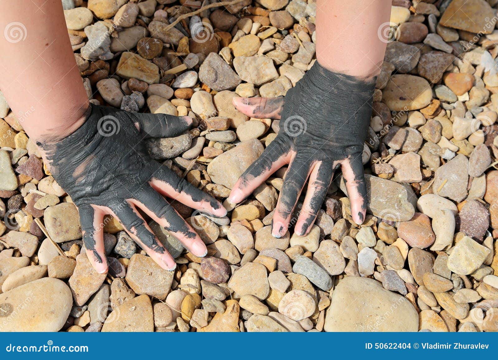 Medical Mud on the Shore of the Dead Sea, Jordan Stock Photo - Image of ...