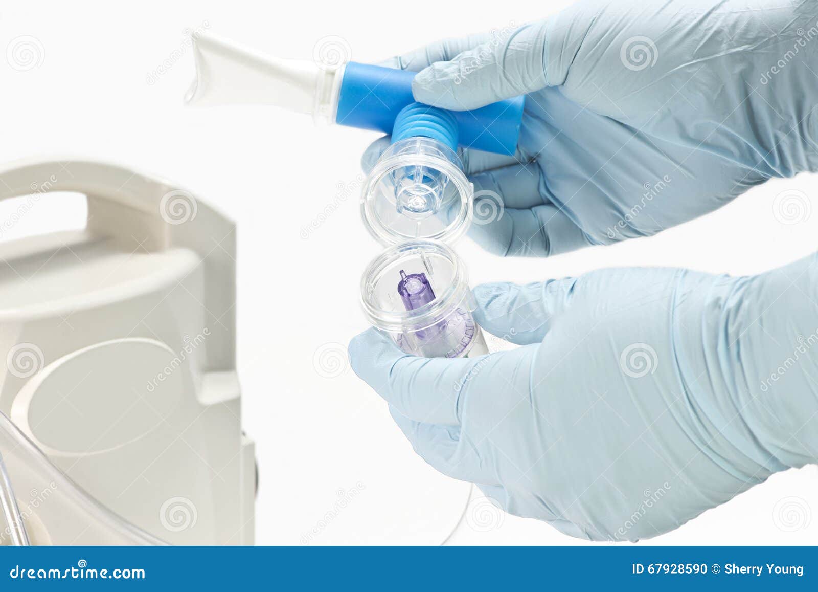 Medical Nebulizer Compressor Stock Photo - Image of allergy, health ...