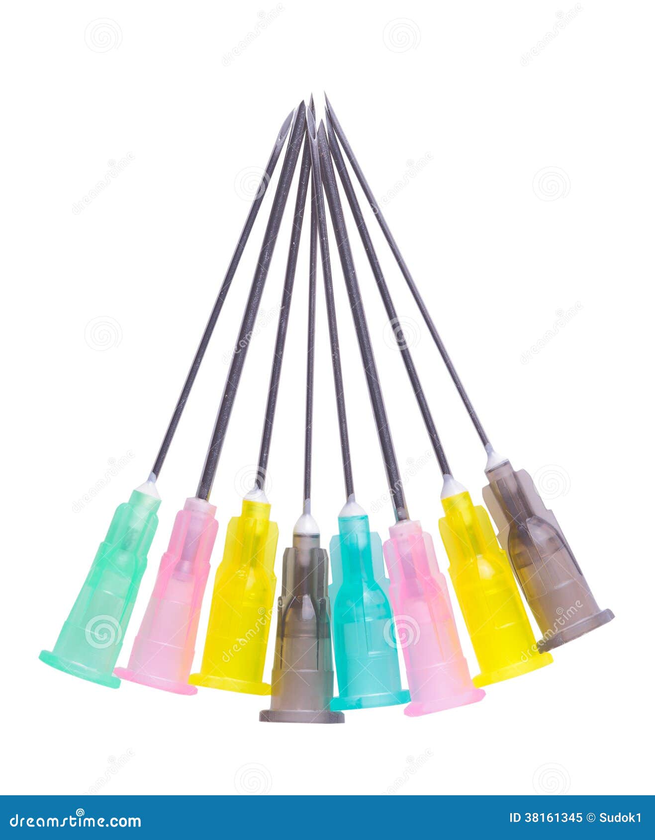 Medical needles. Isolated stock image. Image of medicine - 38161345