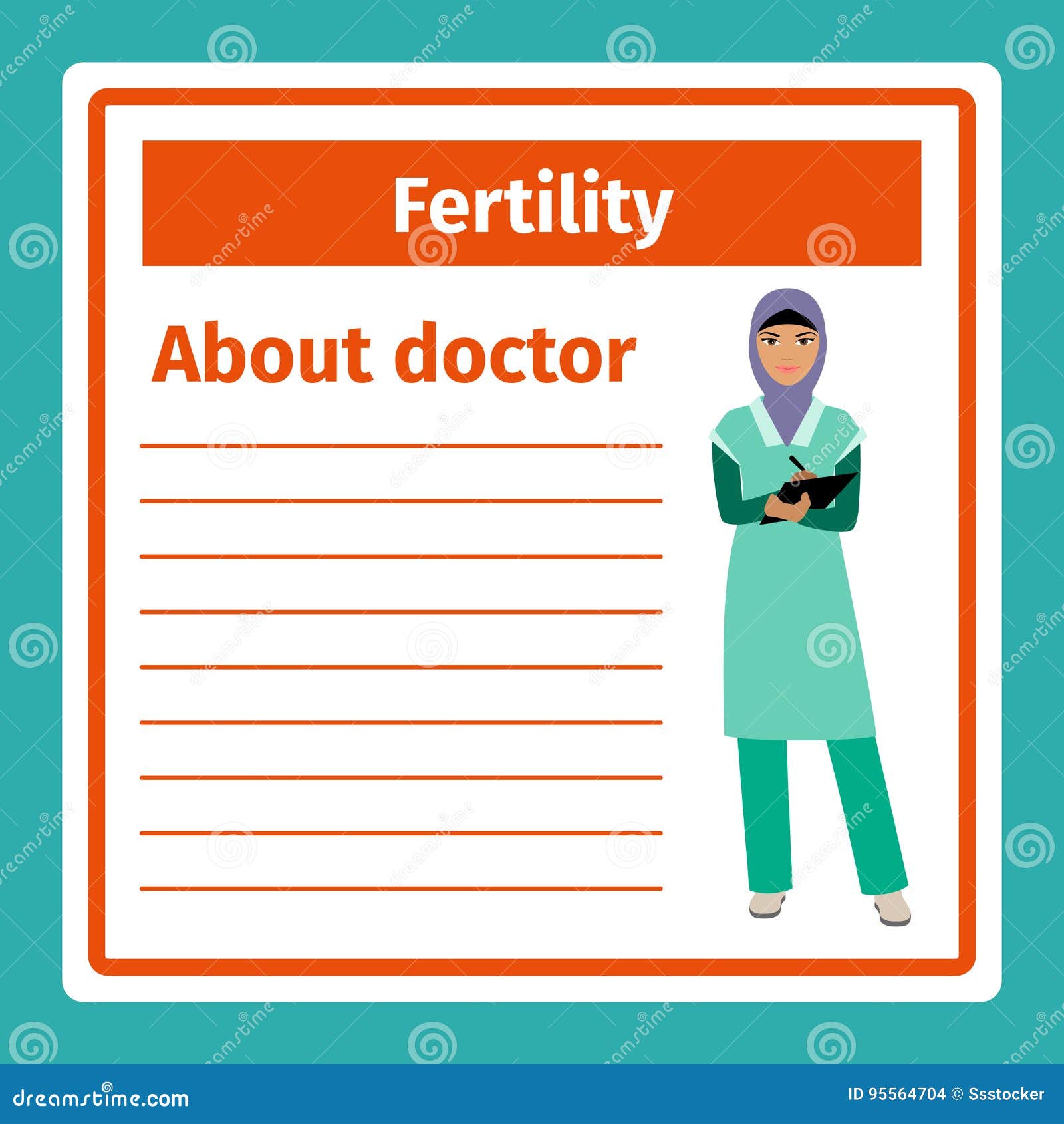 Medical Notes about Fertility Doctor Stock Vector - Illustration of ...