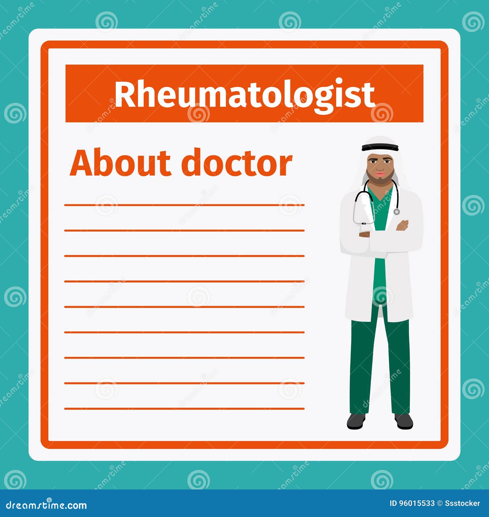 Rheumatologist Hand Drawn Vector Illustration In Cartoon Style. Joints ...
