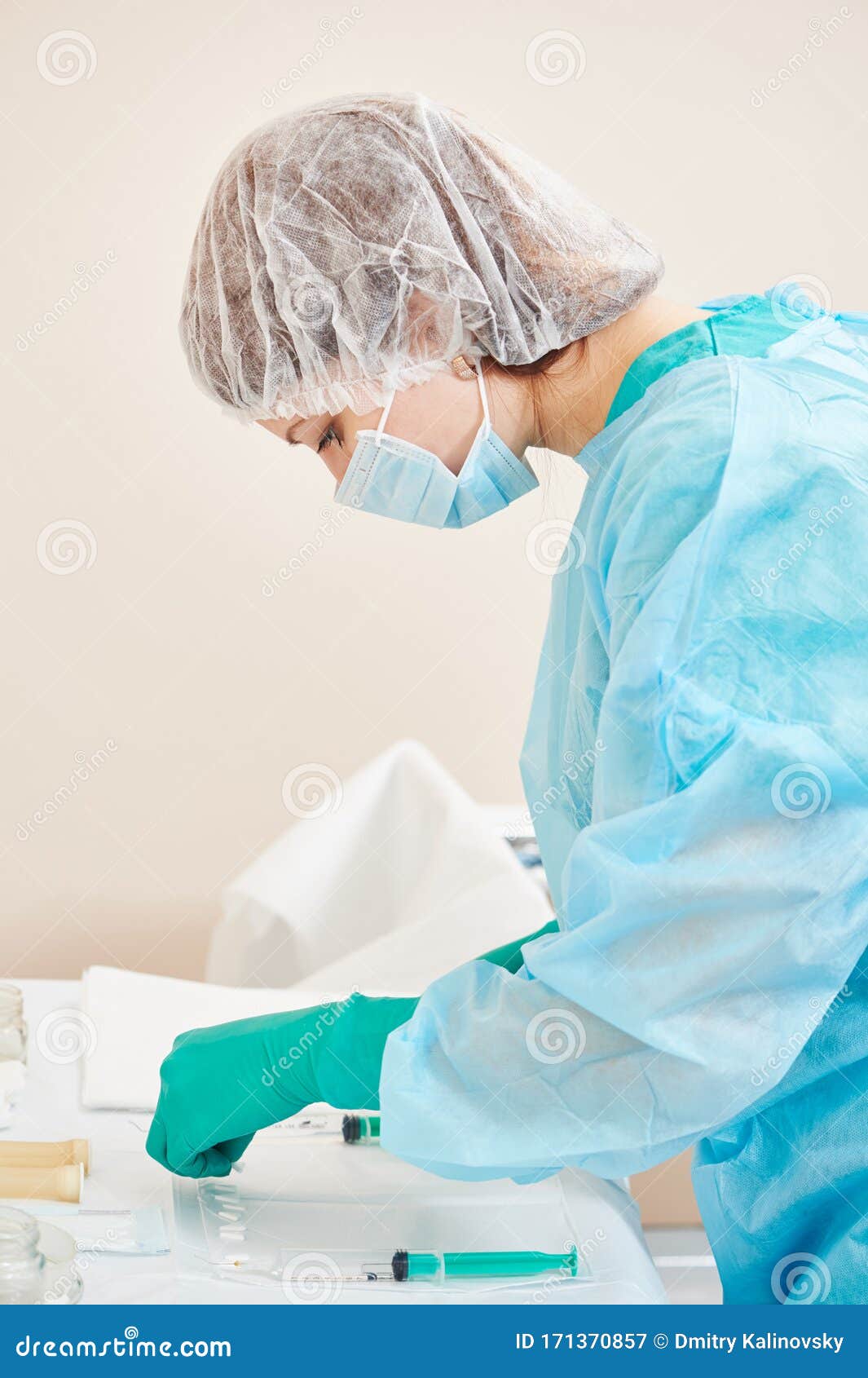Medical Nurse Assists at Surgeon Operation Stock Image - Image of ...