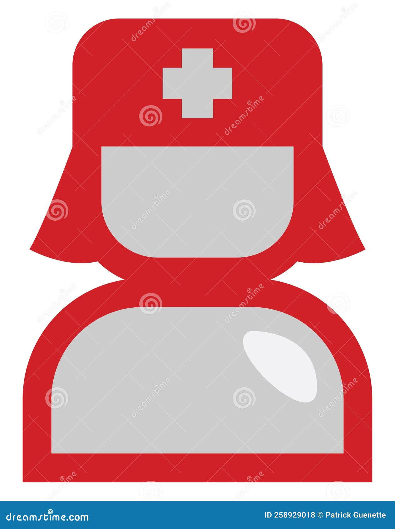Medical nurse, icon stock vector. Illustration of medicine - 258929018
