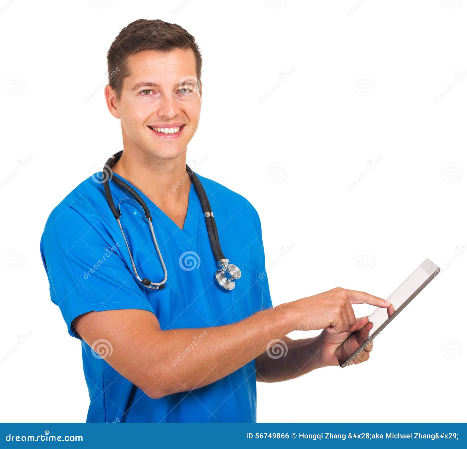 Medical Nurse Tablet Computer Stock Photo - Image of practitioner ...