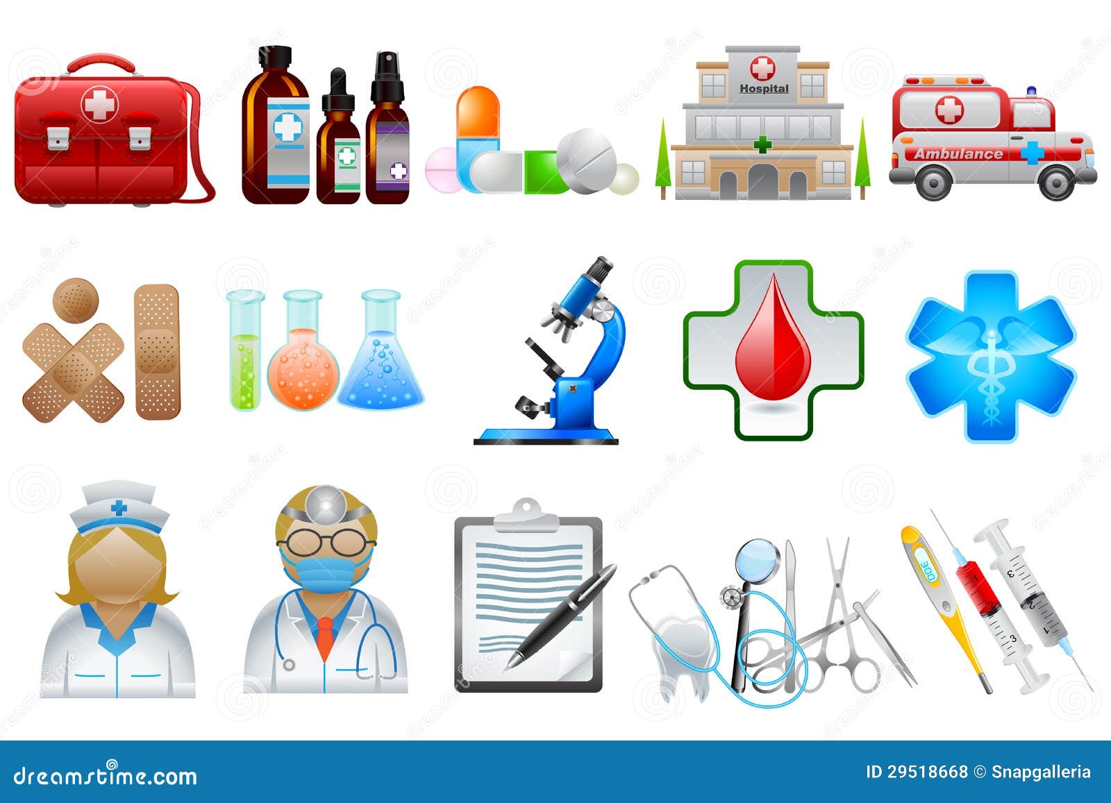 Medical Object stock vector. Illustration of equipment - 29518668