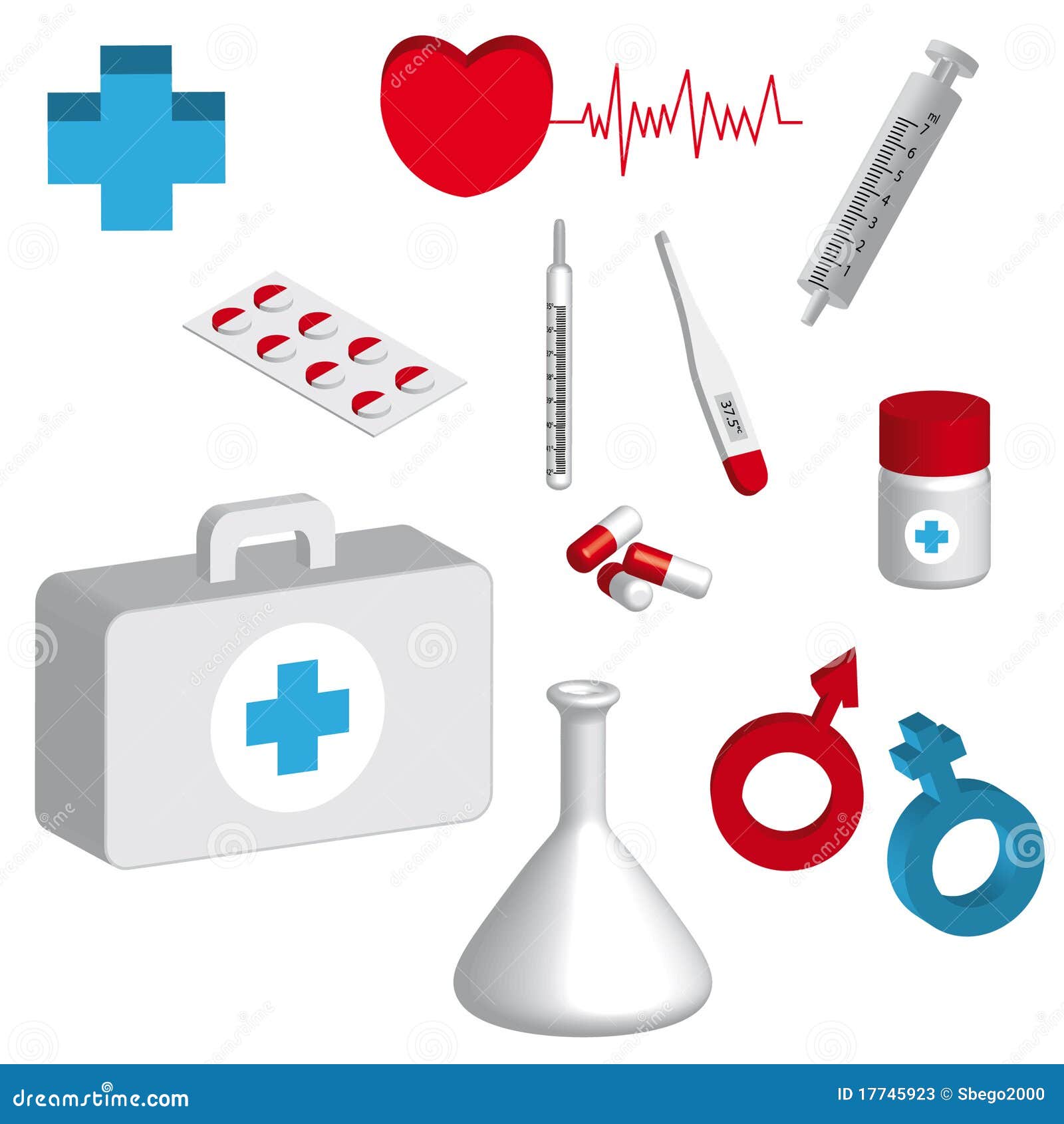 Medical objects editorial stock photo. Illustration of pill - 17745923
