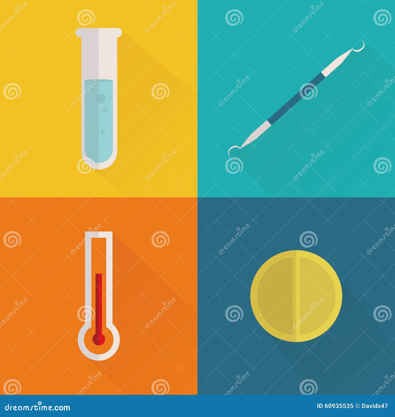Medical objects stock vector. Illustration of icon, vector - 60935535