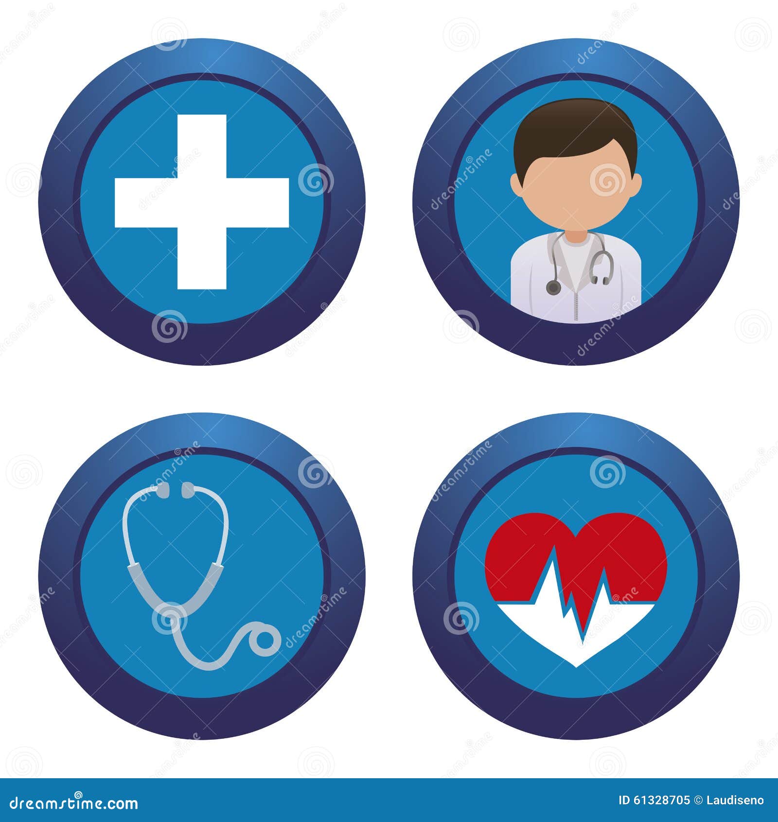 Medical Objects stock vector. Illustration of symbol - 61328705