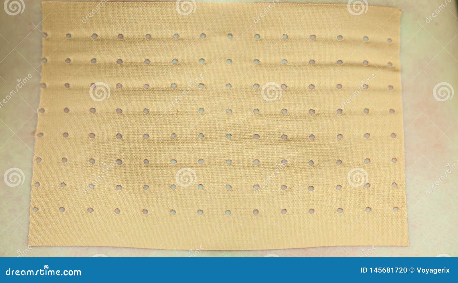 Heating Pad, Plaster Bandage on Back Stock Photo - Image of pain ...