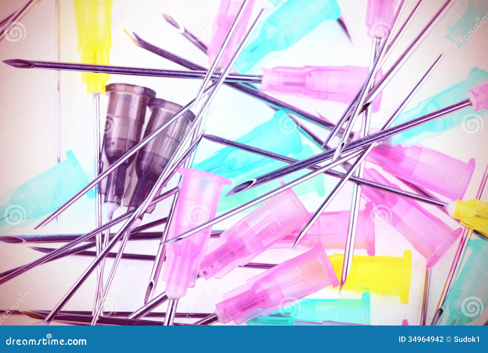 Medical Objects - Needles stock photo. Image of beauty - 34964942