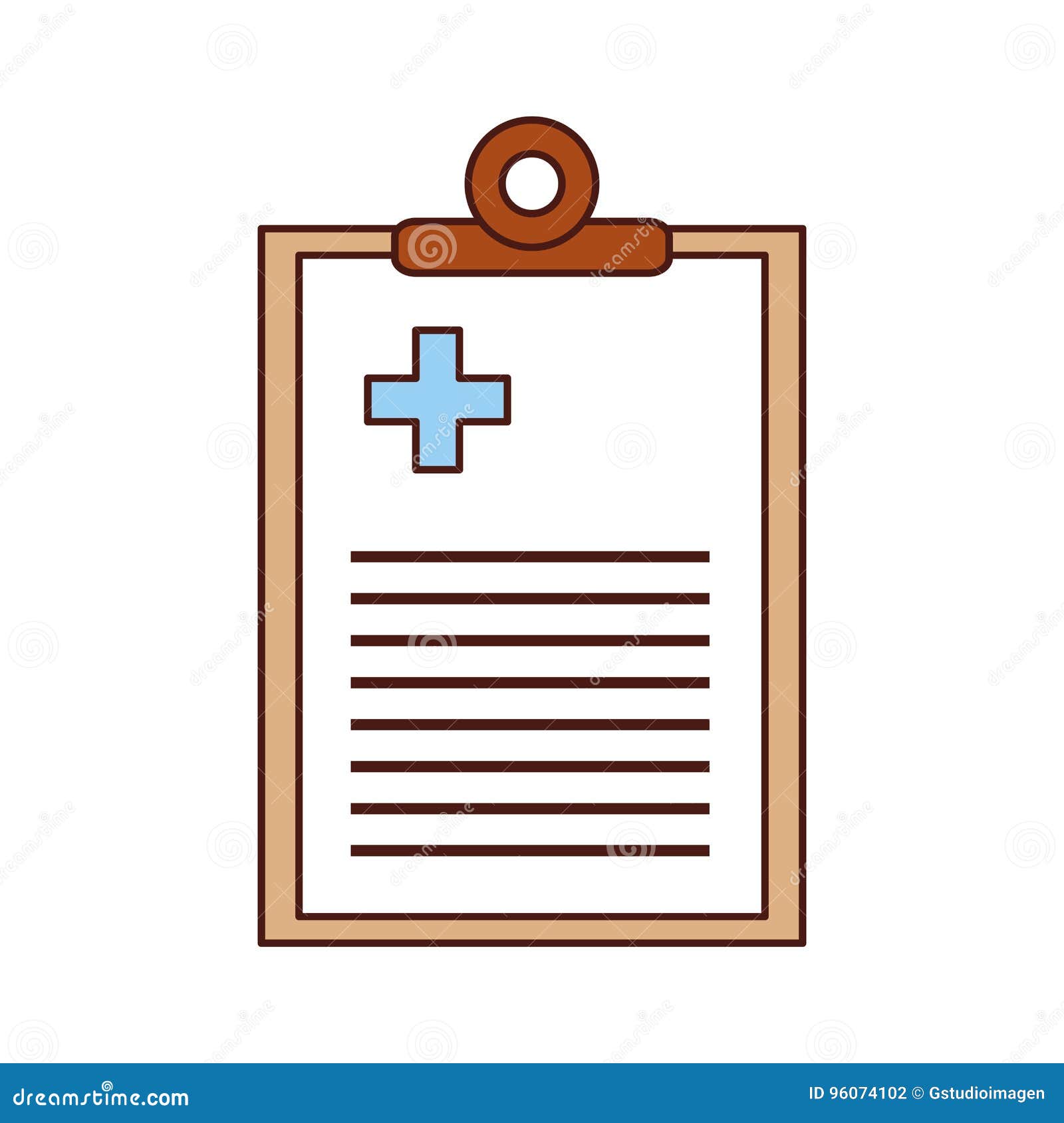 Medical Order Document Icon Stock Vector - Illustration of exam, care ...