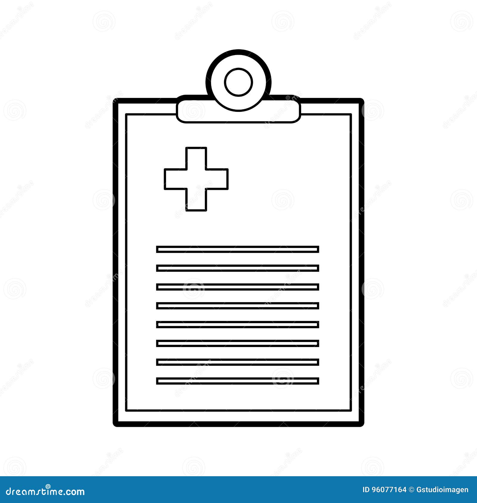 Medical Order Document Icon Stock Vector - Illustration of care ...