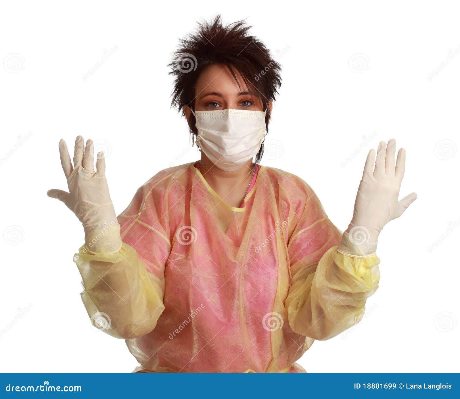 Medical orderly stock image. Image of protection, female - 18801699