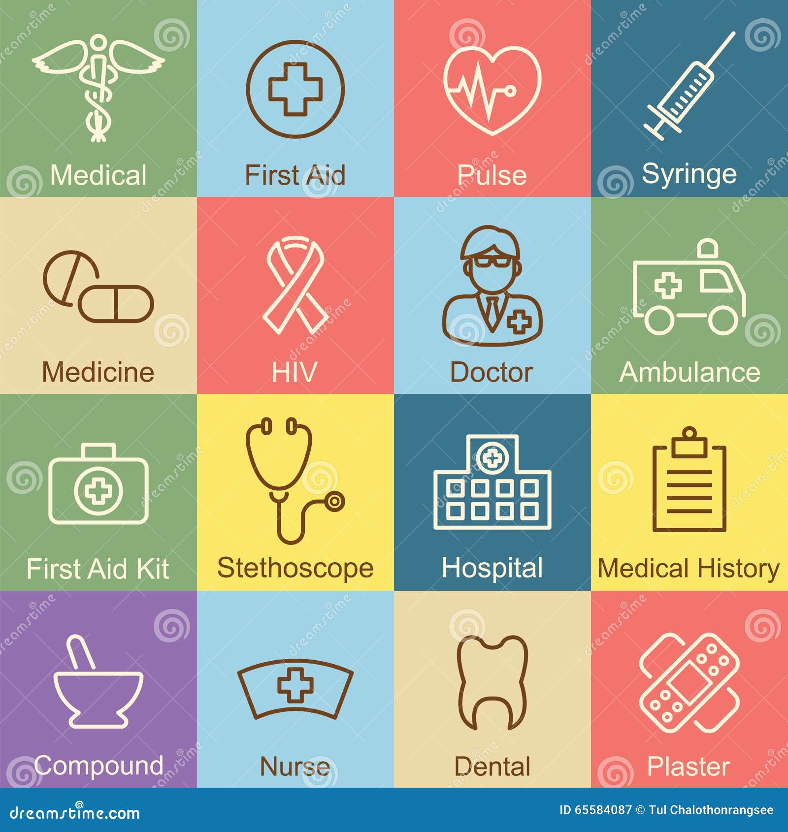 Medical outline design stock vector. Illustration of heartbeat - 65584087