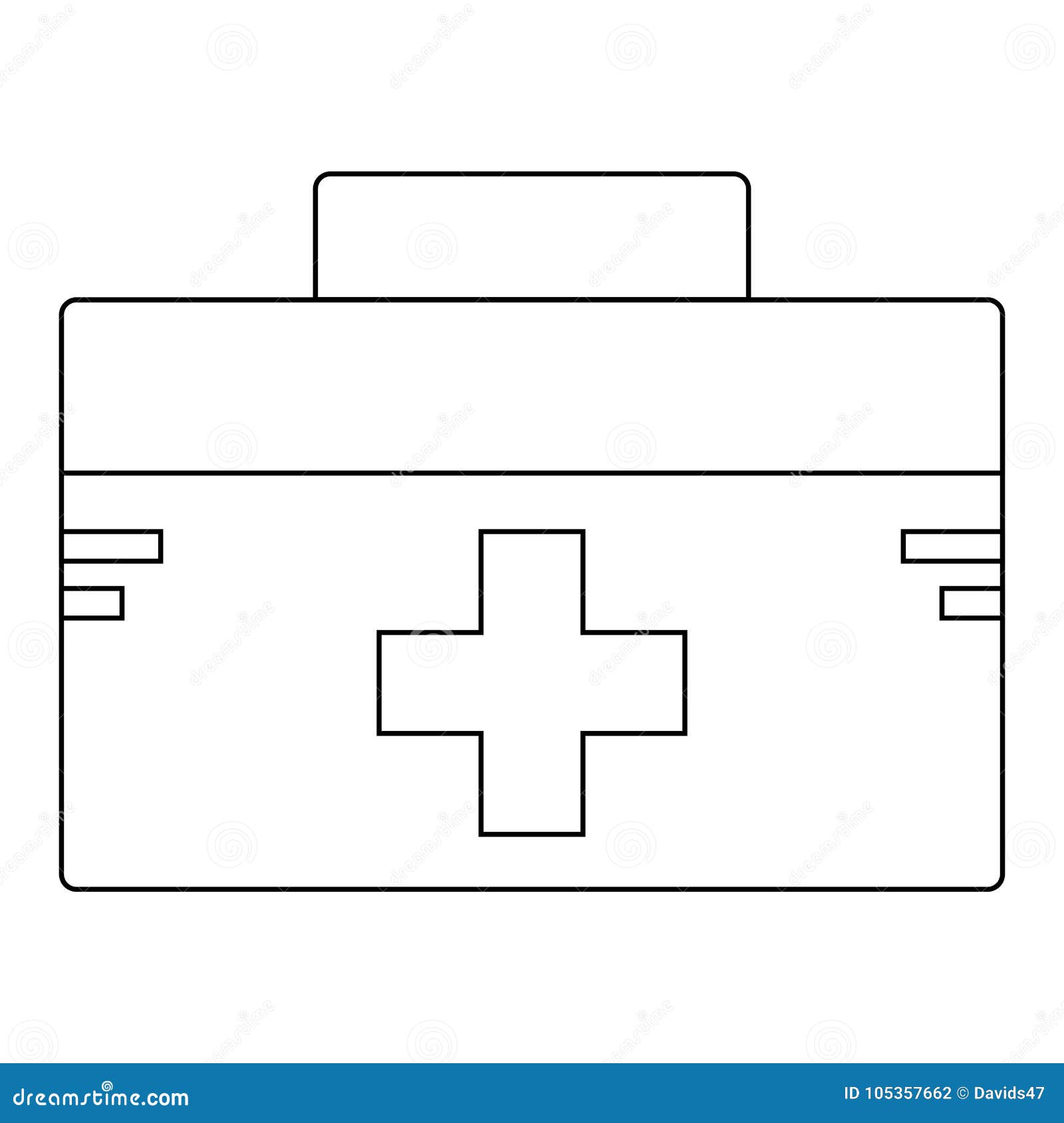 Medical Outline symbol stock vector. Illustration of clinic - 105357662