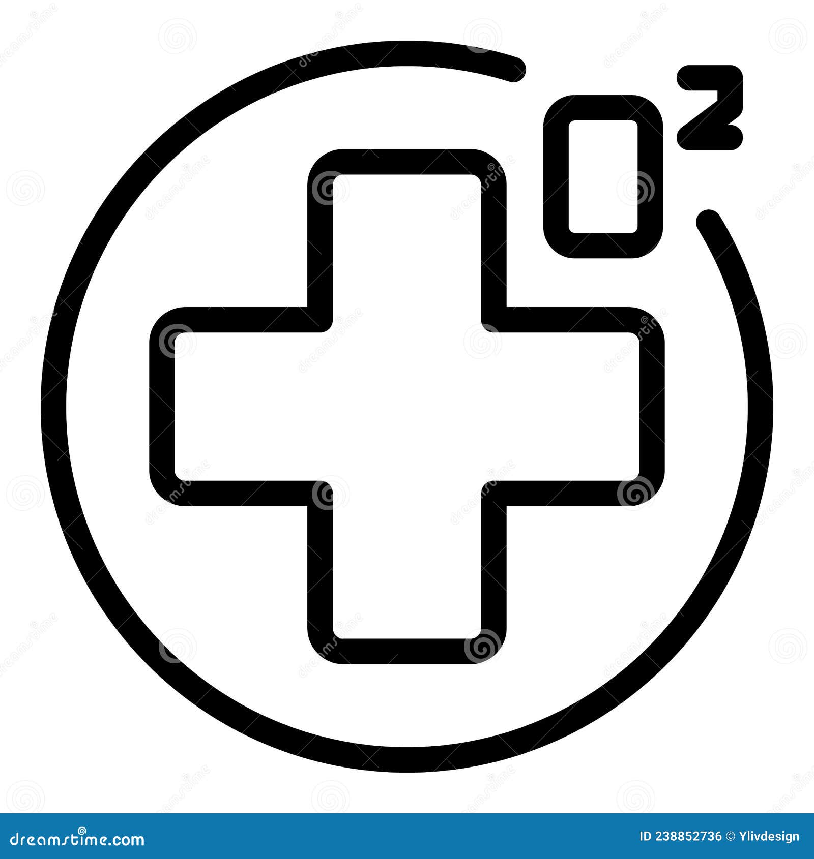Medical Oxygen Icon Outline Vector. Portable Therapy Stock Illustration ...