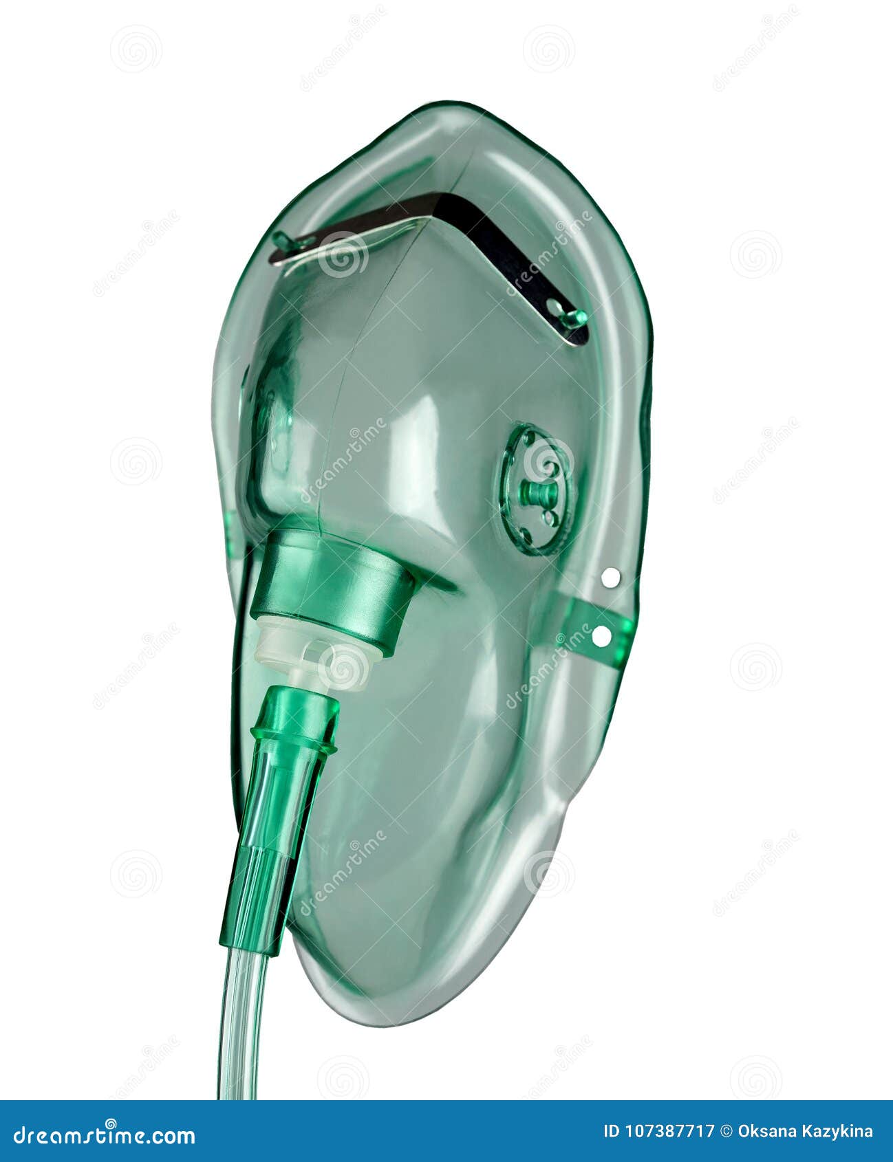 Medical Oxygen Mask On A White Background Stock Image - Image of ...