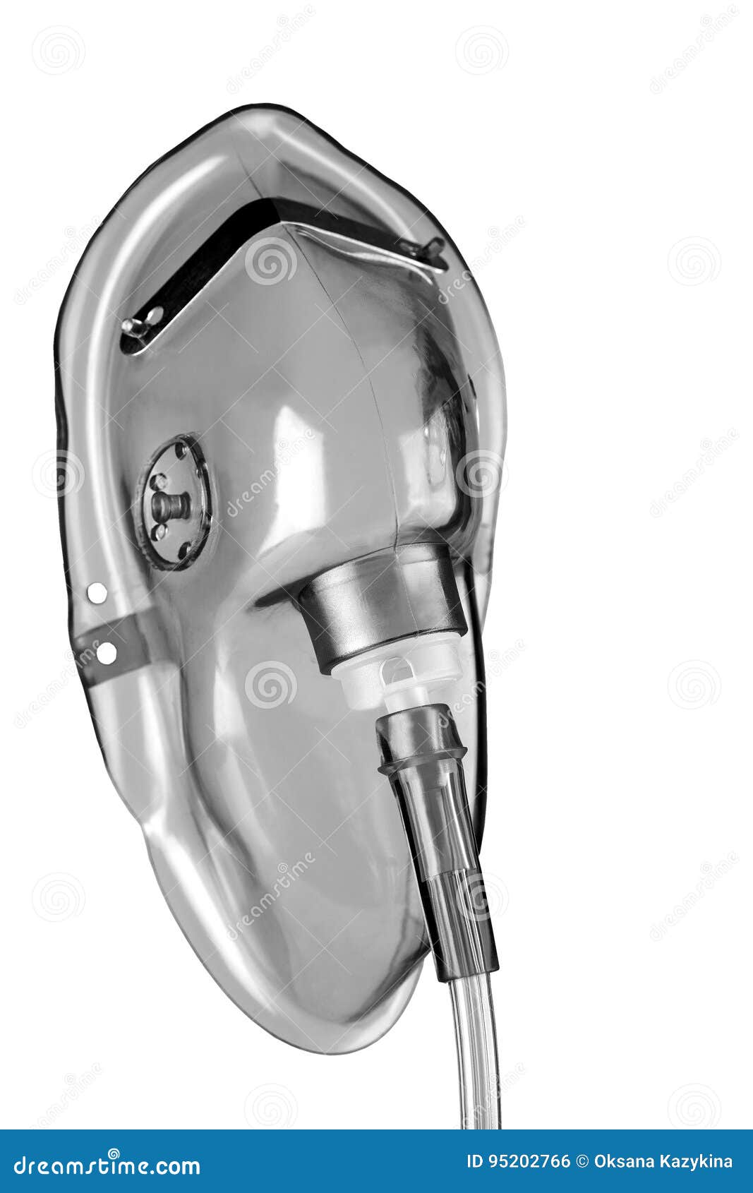 Medical Oxygen Mask on a White Background Stock Photo - Image of face ...