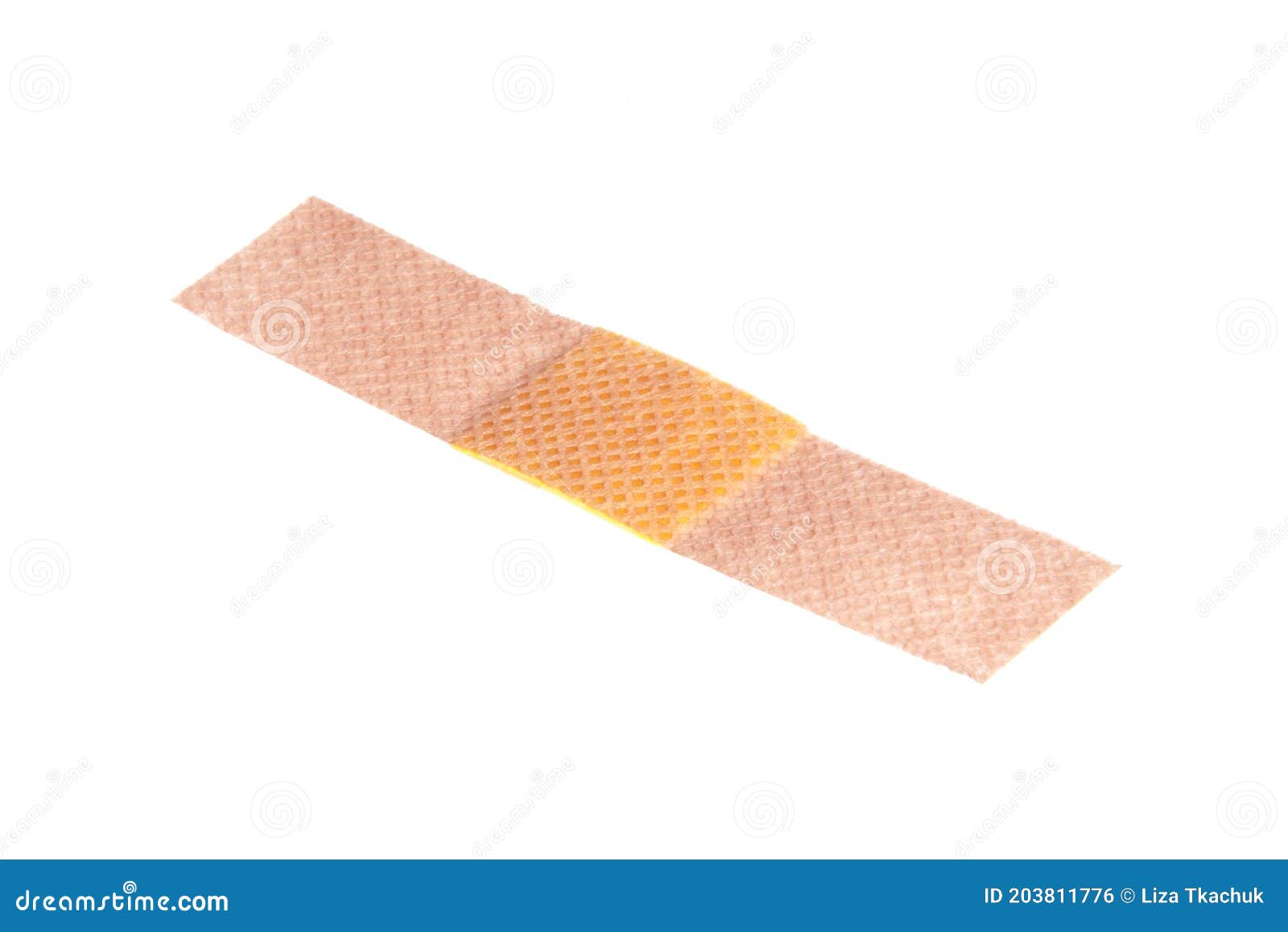 Medical Patch Plaster Isolated on the White Stock Photo - Image of ...